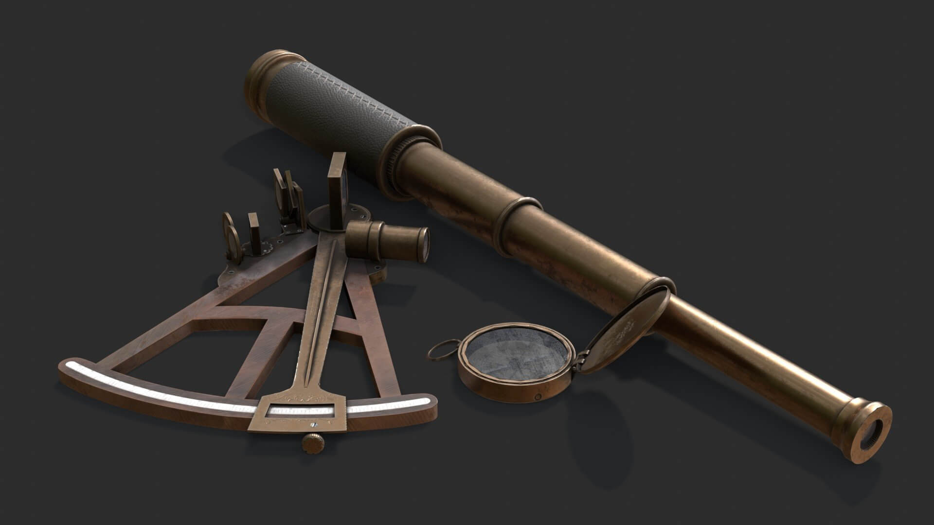 Old Nautical Tools - 3D Model by KangaroOz 3D