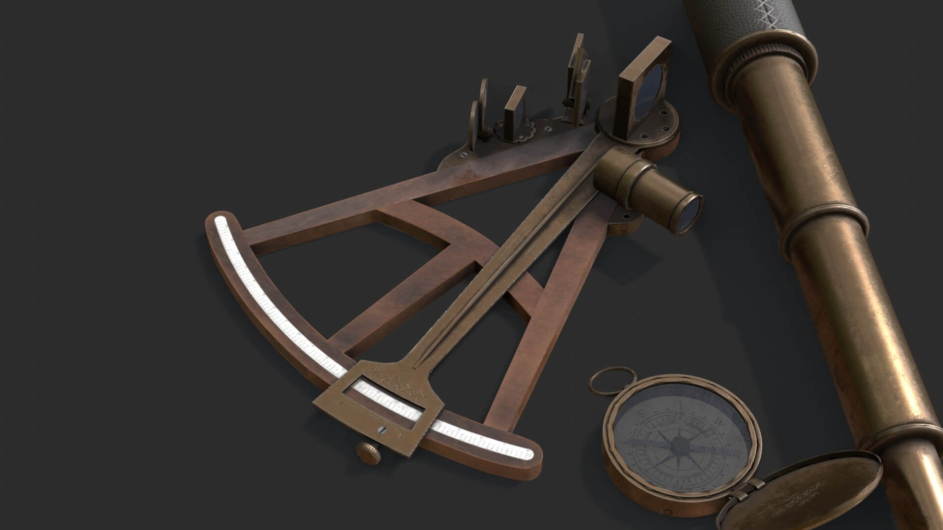 Old Nautical Tools - 3D Model by KangaroOz 3D