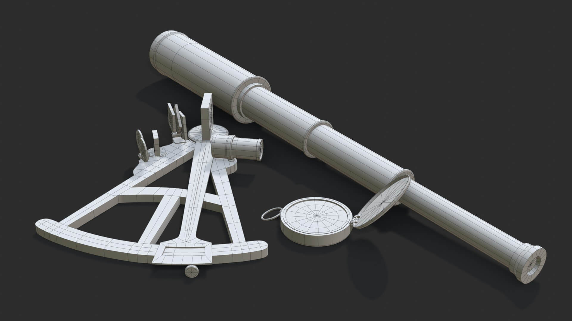 Old Nautical Tools - 3D Model by KangaroOz 3D