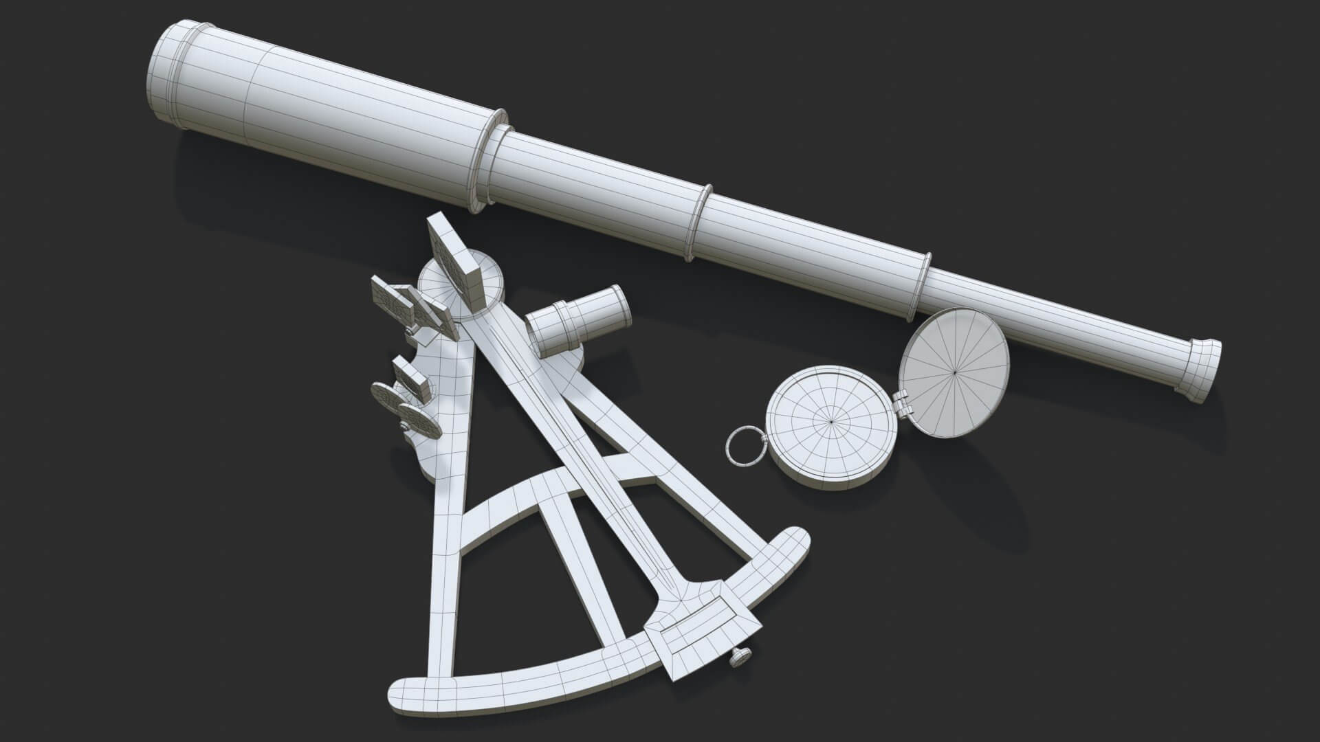 Old Nautical Tools - 3D Model by KangaroOz 3D