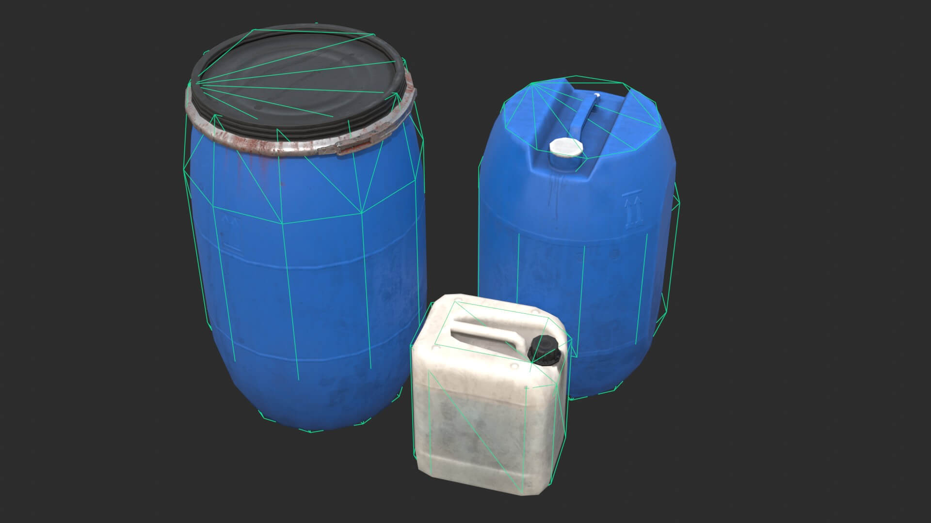 Plastic Containers Set 1 - 3D Model by KangaroOz 3D
