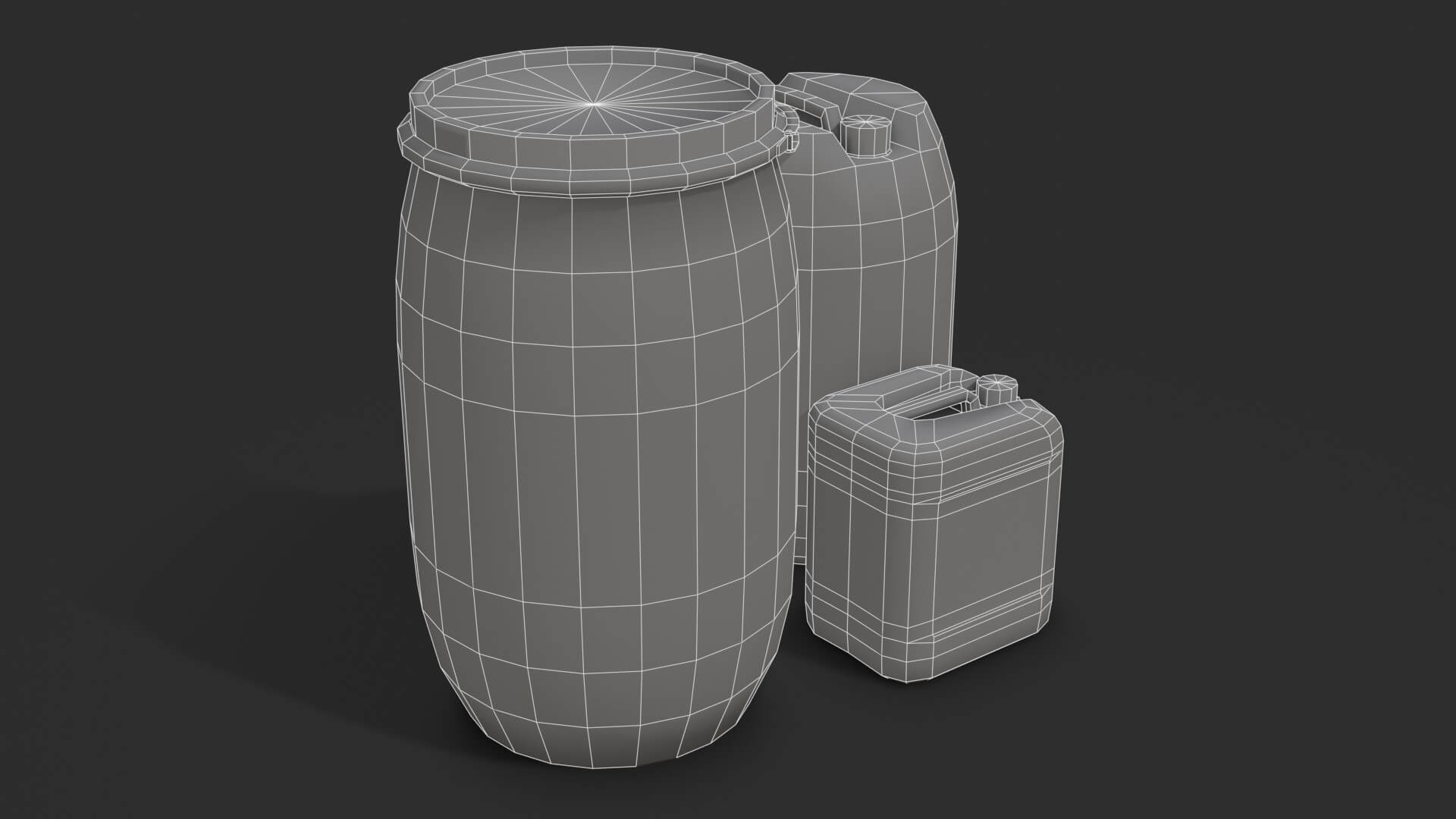 Plastic Containers Set 1 - 3D Model by KangaroOz 3D