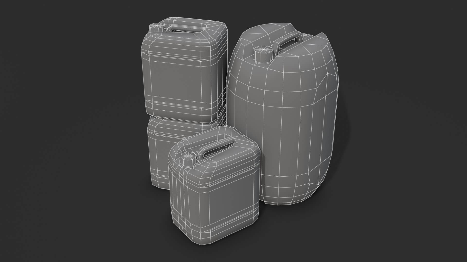 Plastic Containers Set 1 - 3D Model by KangaroOz 3D