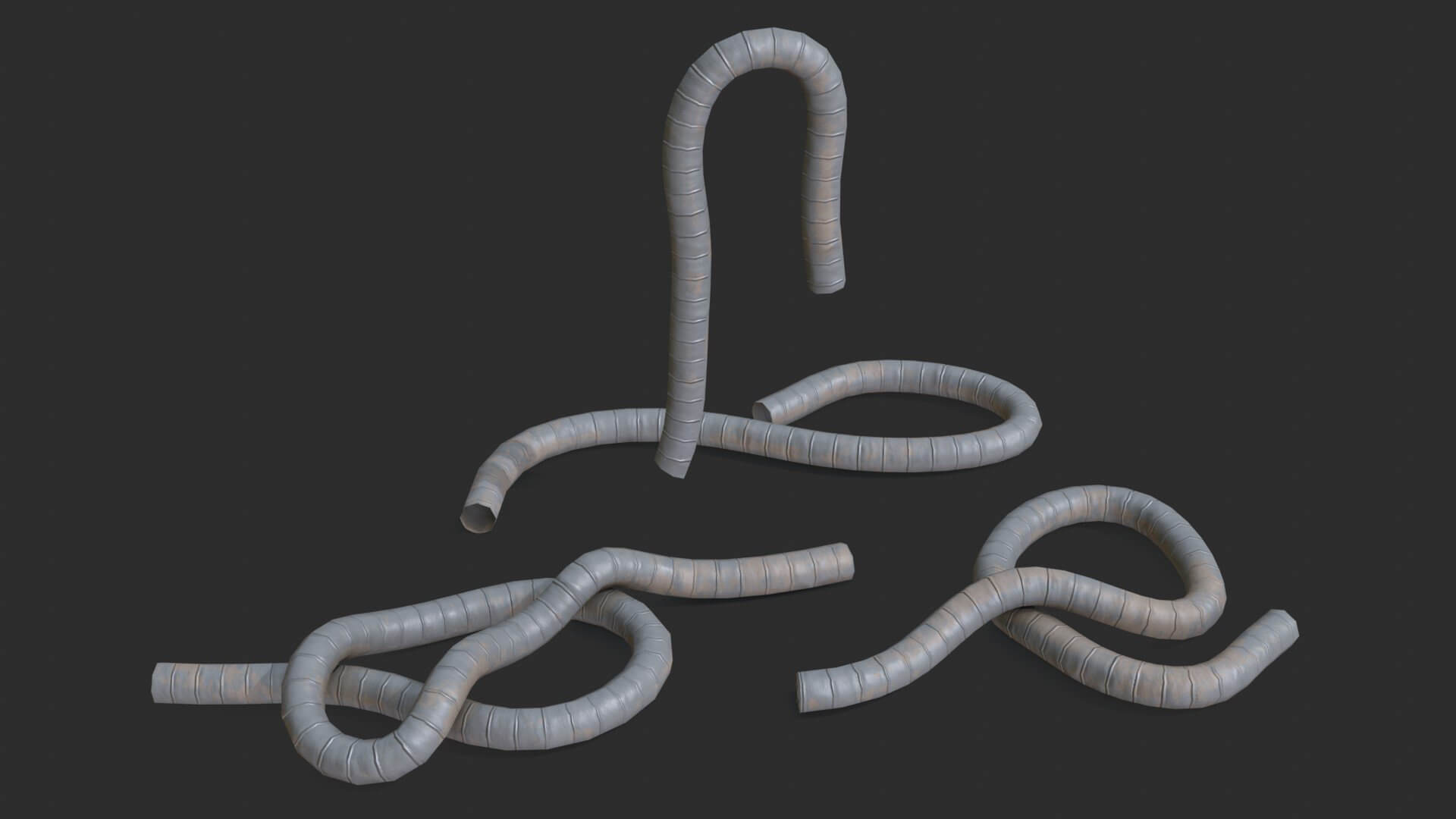 Plastic Flexible Duct - 3D Model by KangaroOz 3D