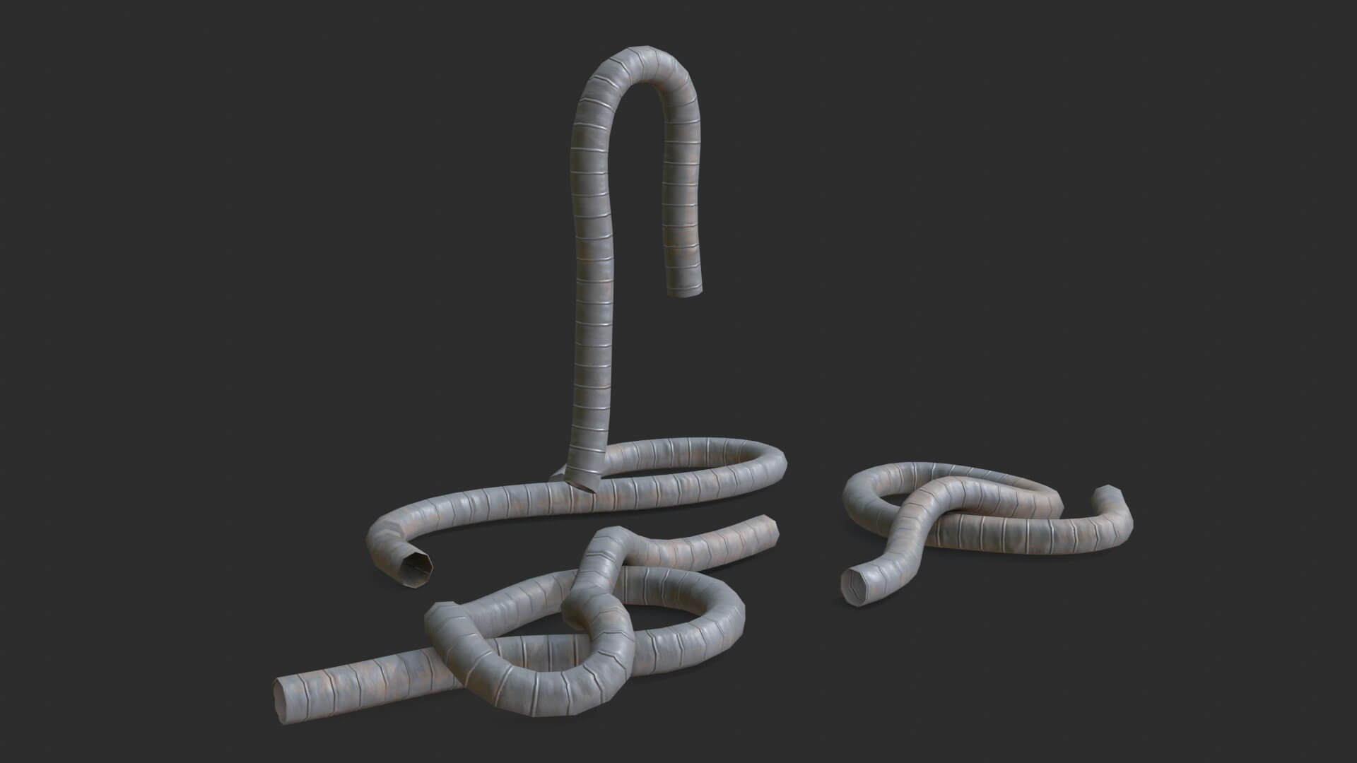 Plastic Flexible Duct - 3D Model by KangaroOz 3D
