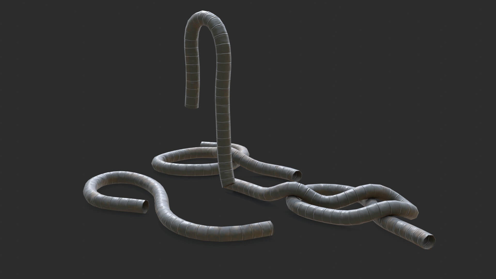 Plastic Flexible Duct - 3D Model by KangaroOz 3D