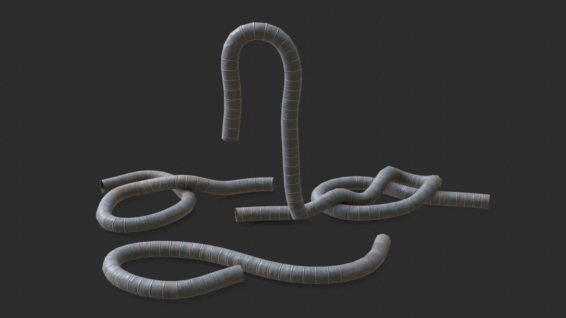 Plastic Flexible Duct - 3D Model by KangaroOz 3D