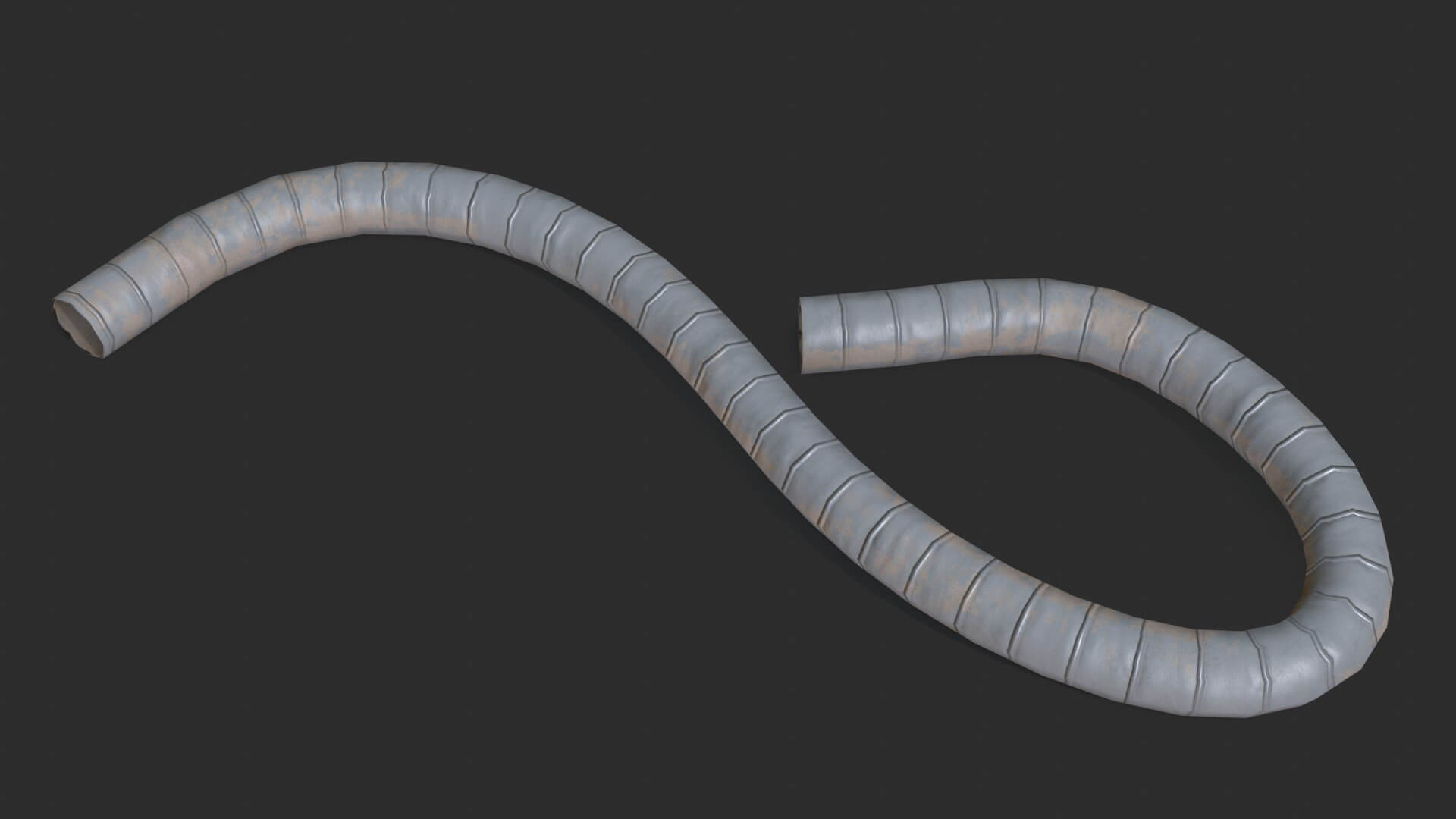 Plastic Flexible Duct - 3D Model by KangaroOz 3D