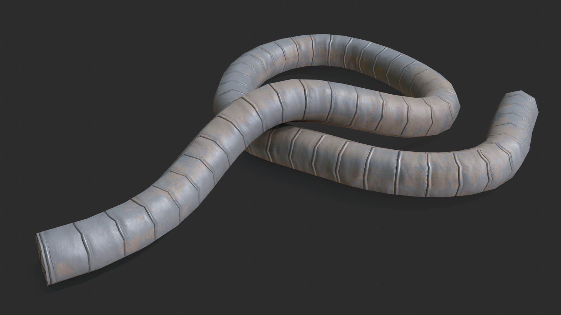 Plastic Flexible Duct - 3D Model by KangaroOz 3D