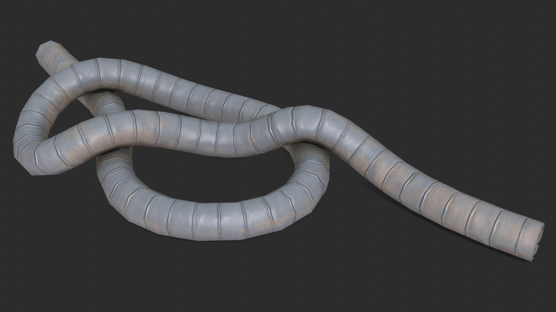 Plastic Flexible Duct - 3D Model by KangaroOz 3D