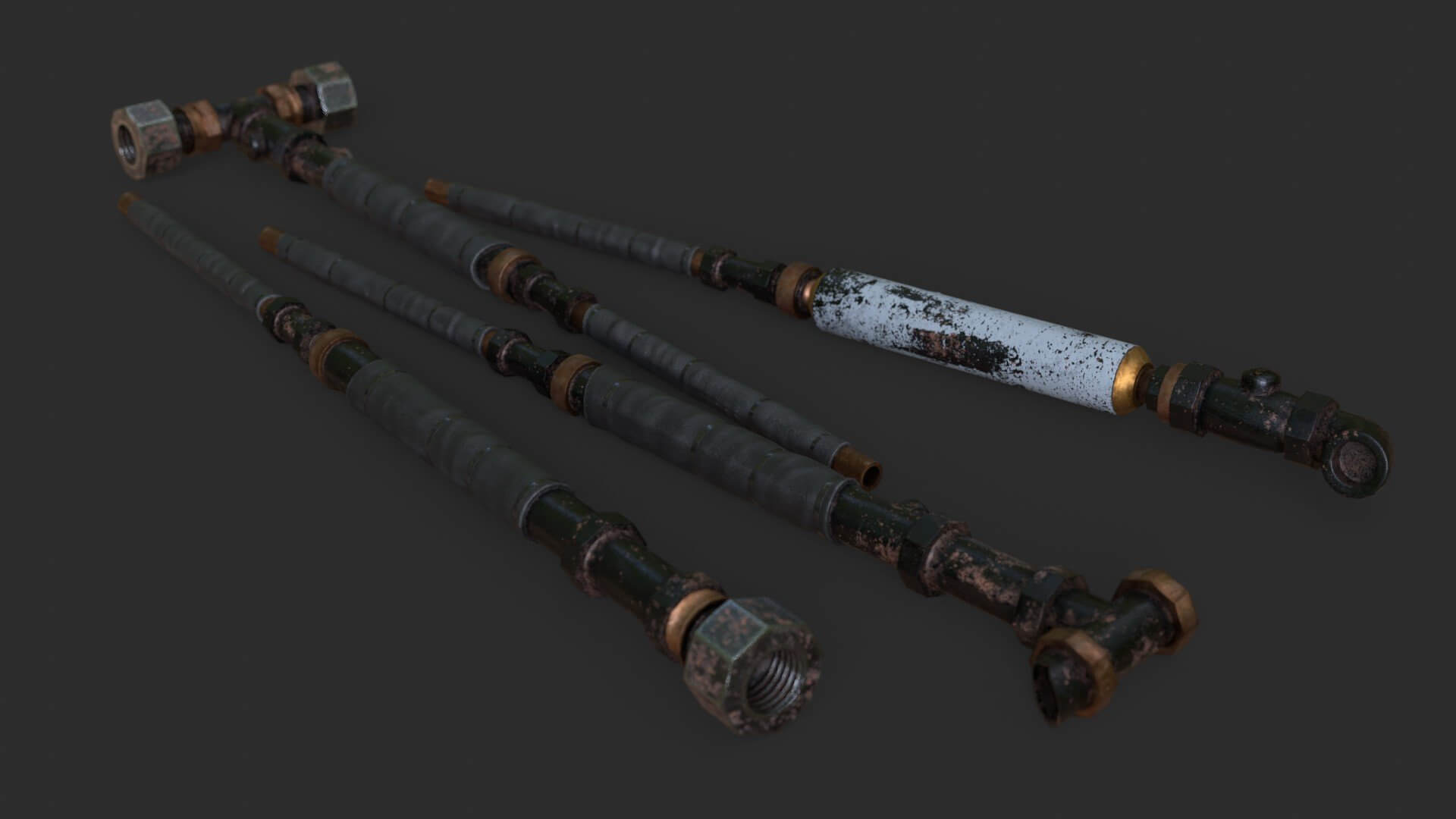 Plumbing Pipes Weapons Pack - 3D Model by KangaroOz 3D