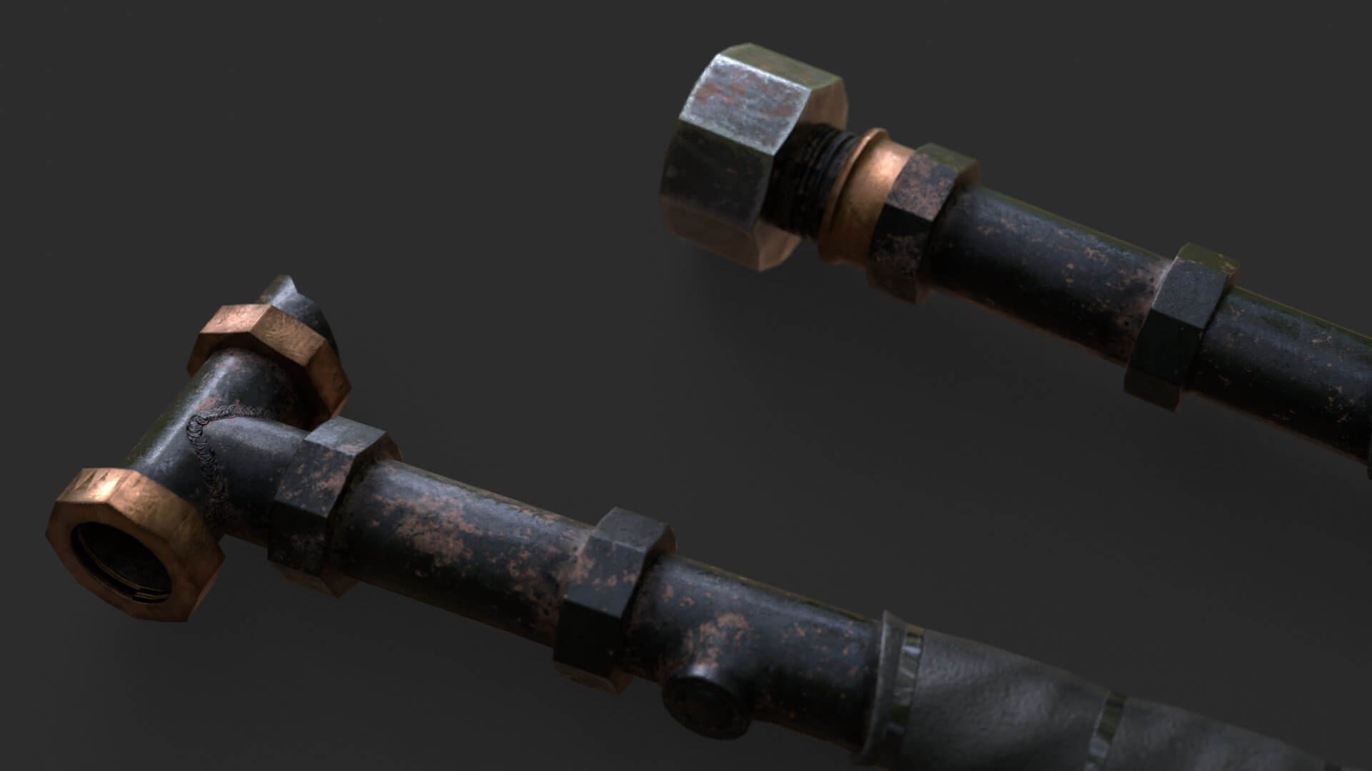 Plumbing Pipes Weapons Pack - 3D Model by KangaroOz 3D