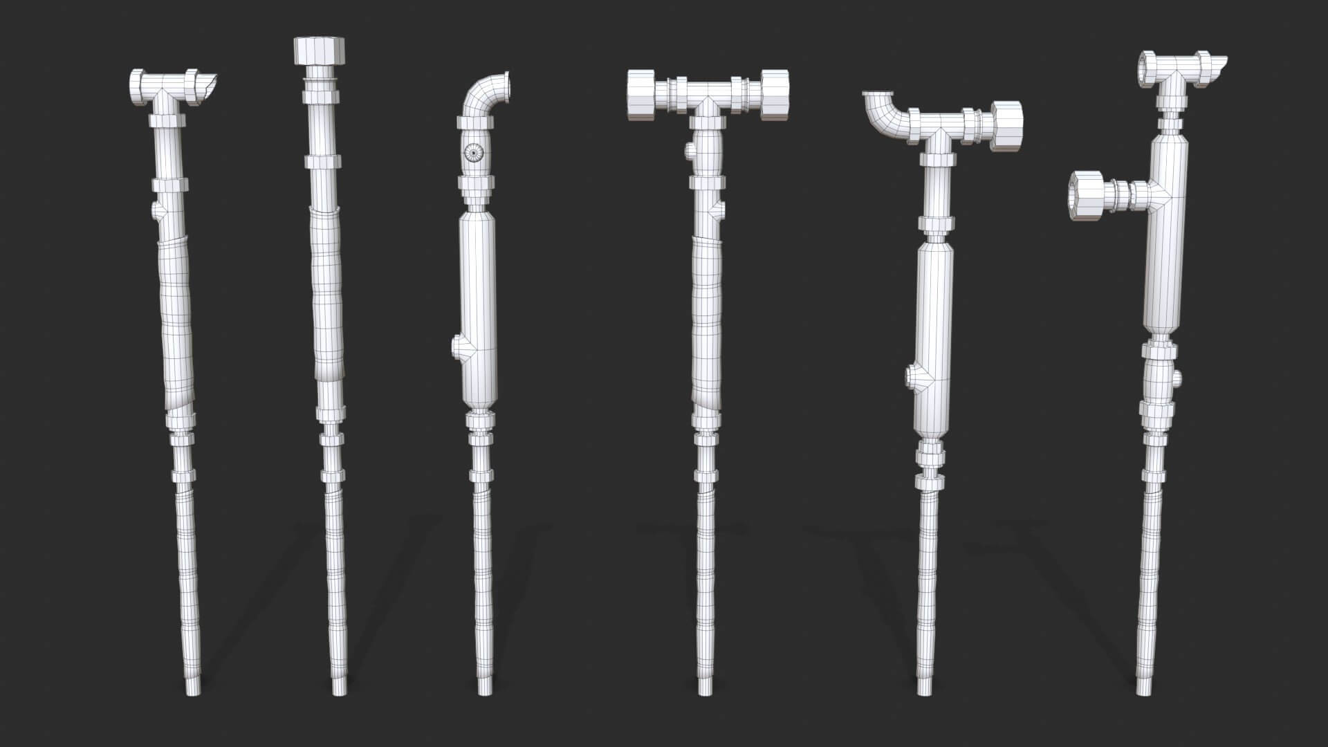 Plumbing Pipes Weapons Pack - 3D Model by KangaroOz 3D