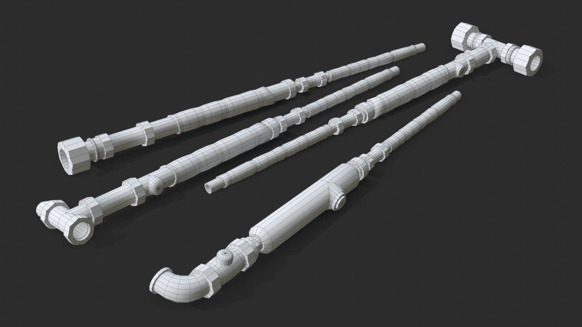 Plumbing Pipes Weapons Pack - 3D Model by KangaroOz 3D
