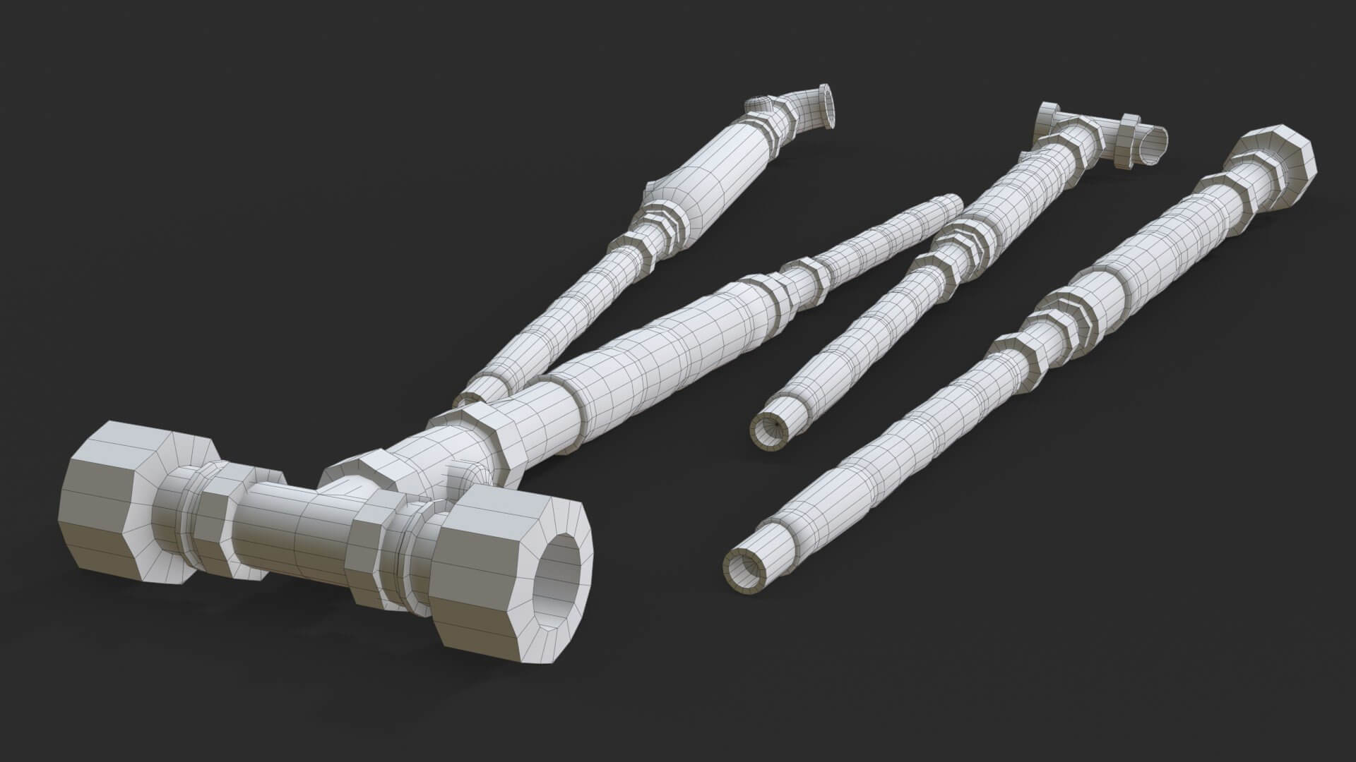 Plumbing Pipes Weapons Pack - 3D Model by KangaroOz 3D