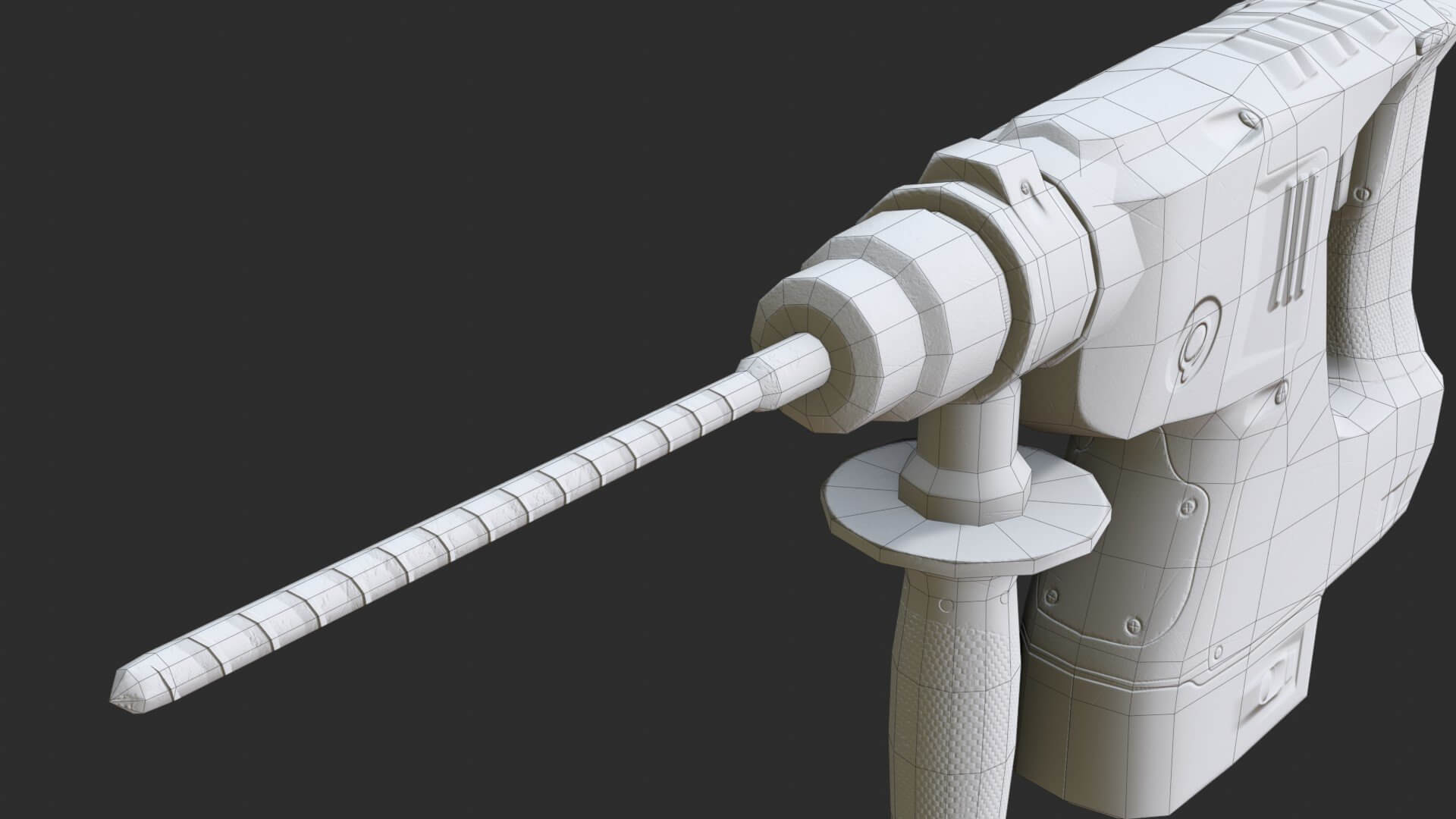 Power Hammer Drill - 3D Model by KangaroOz 3D