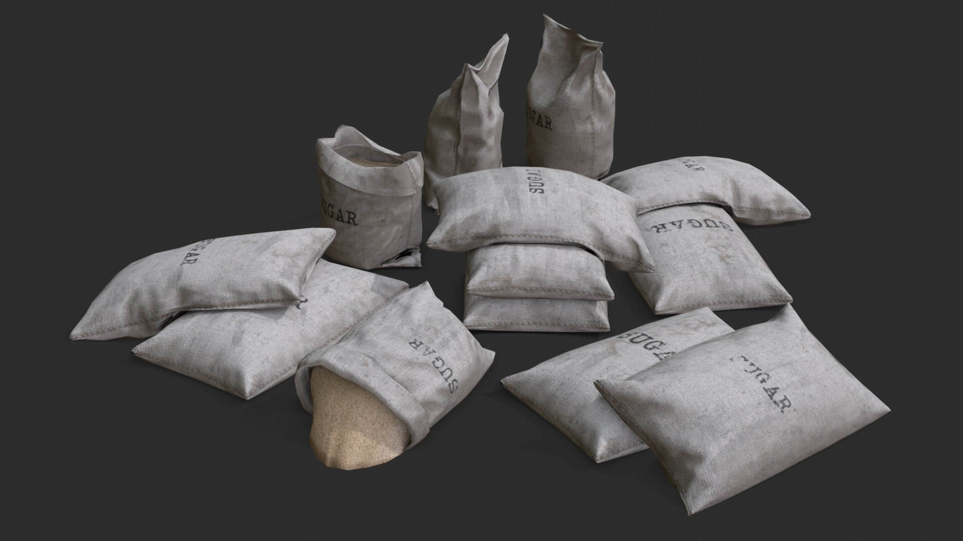 Sugar Bags Assets - 3D Model by KangaroOz 3D