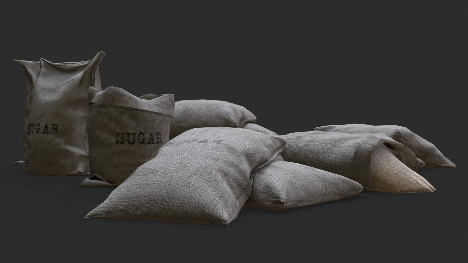 Sugar Bags Assets - 3D Model by KangaroOz 3D