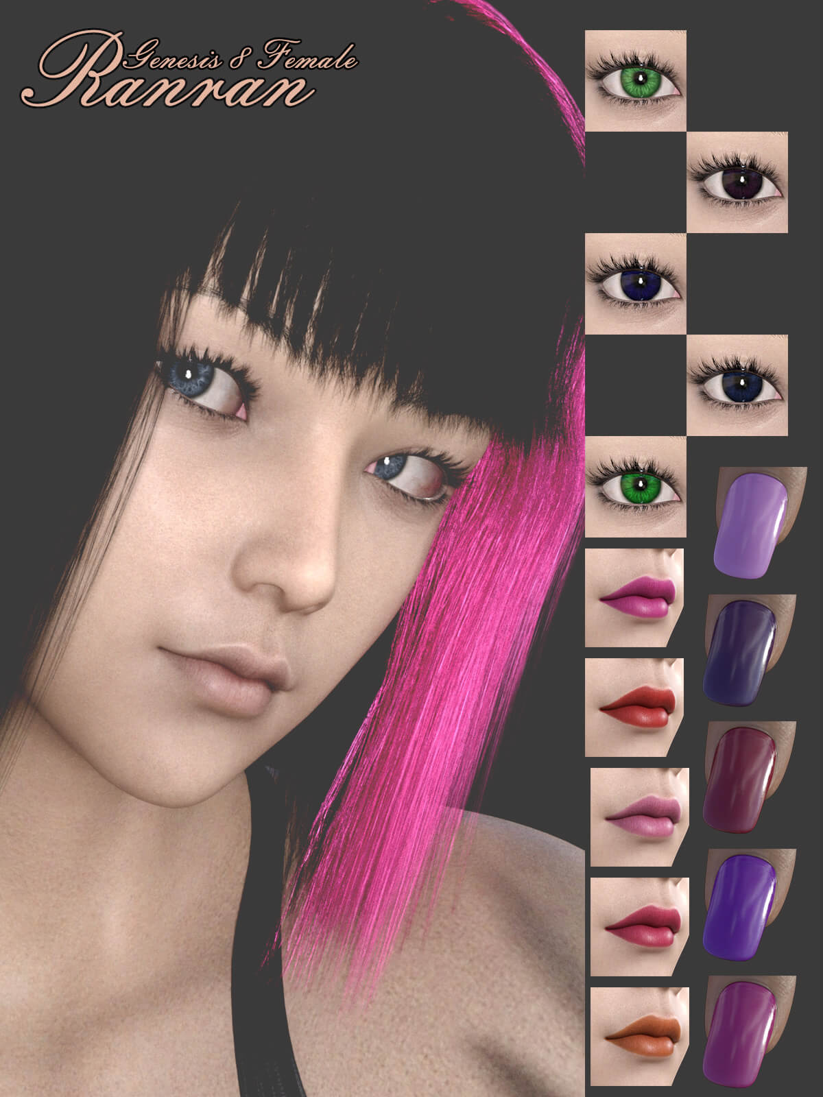 Ranran for G8F - Daz Content by kanguru