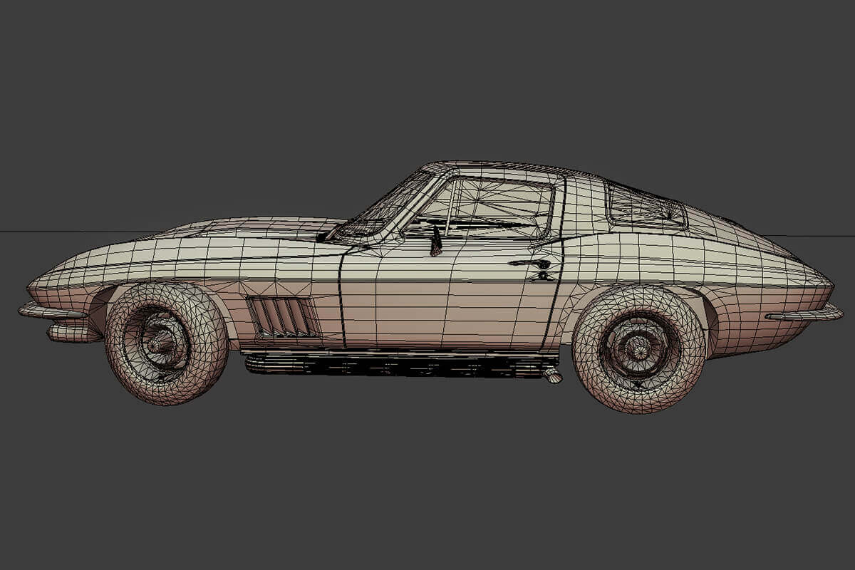 1967 Chevrolet Corvette - 3D Model by Kanistra Studio