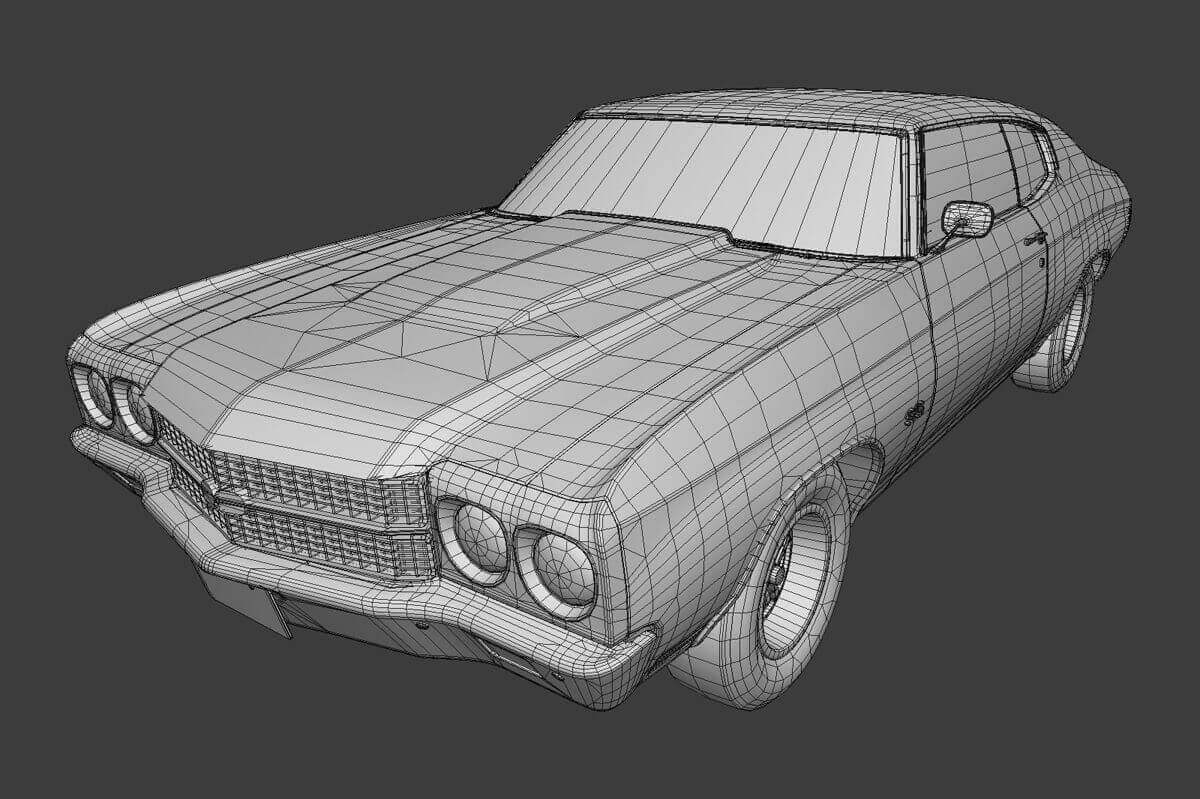 1970 Chevrolet Chevelle - 3D Model by Kanistra Studio