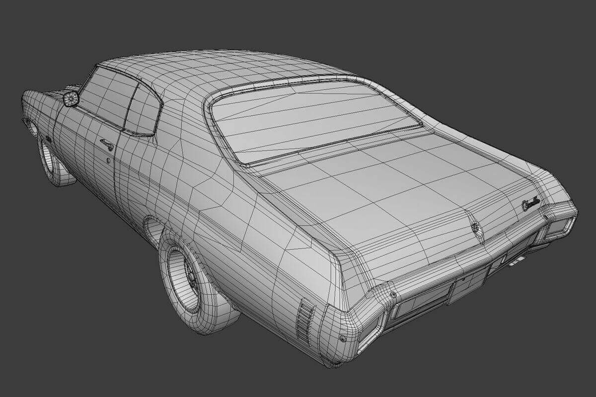 1970 Chevrolet Chevelle - 3D Model by Kanistra Studio