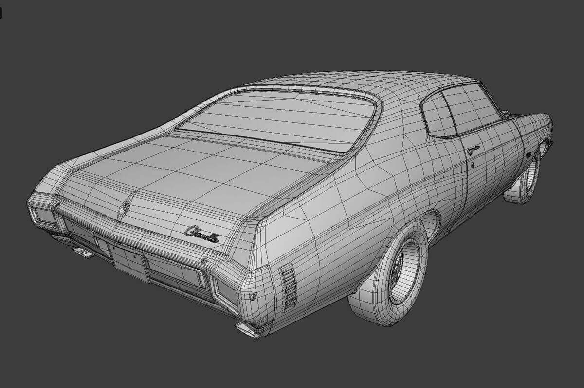 1970 Chevrolet Chevelle - 3D Model by Kanistra Studio
