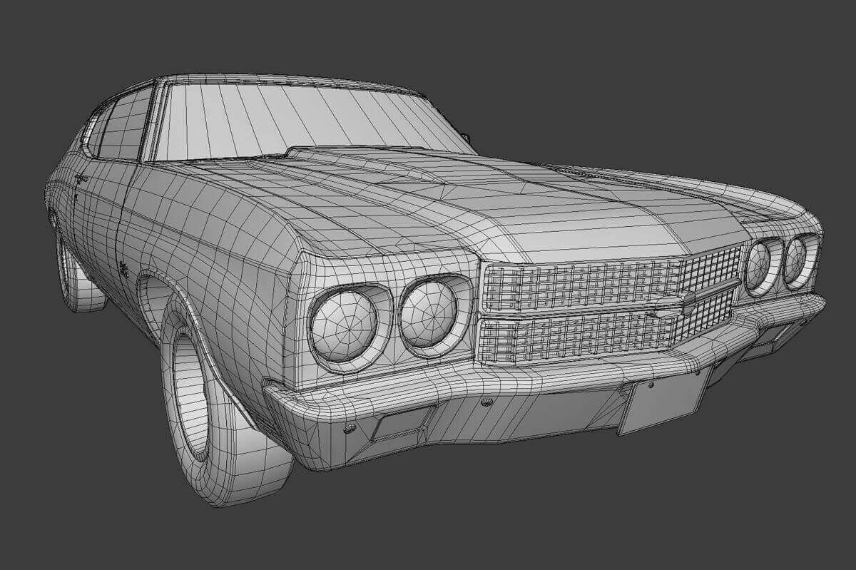 1970 Chevrolet Chevelle - 3D Model by Kanistra Studio