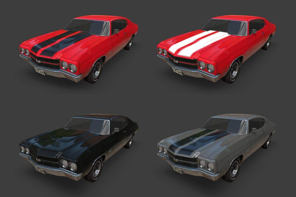1970 Chevrolet Chevelle - 3D Model by Kanistra Studio
