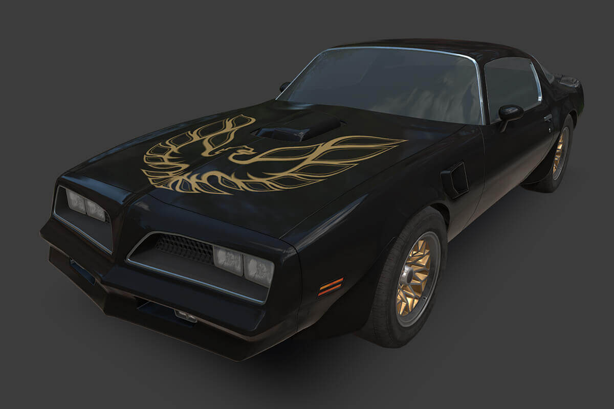1977 Pontiac Firebird - 3D Model by Kanistra Studio