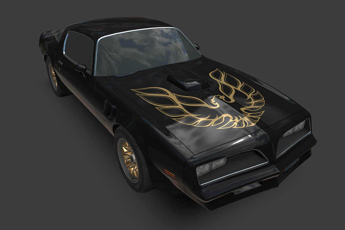 1977 Pontiac Firebird - 3D Model by Kanistra Studio