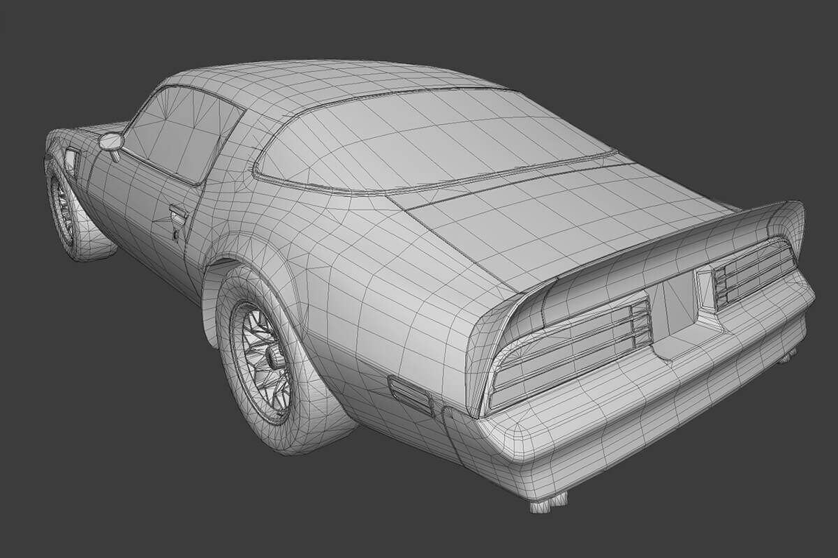 1977 Pontiac Firebird - 3D Model by Kanistra Studio