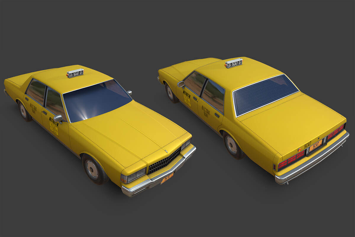 1989 Chevrolet Caprice New York Taxi - 3D Model by Kanistra Studio