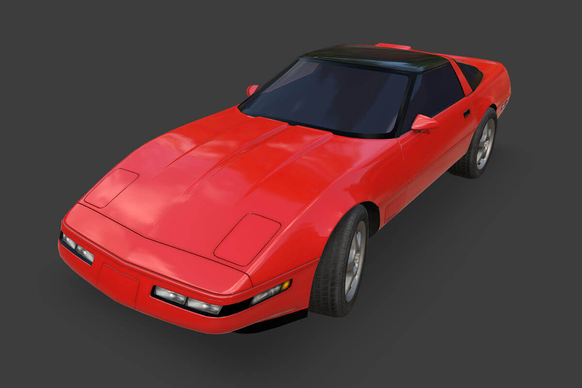 1995 Chevrolet Corvette - 3D Model by Kanistra Studio