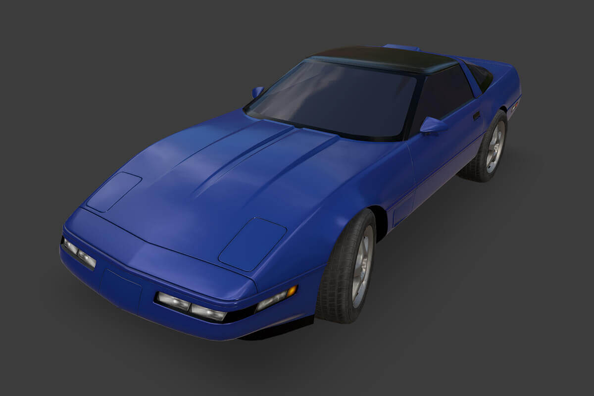 1995 Chevrolet Corvette - 3D Model by Kanistra Studio