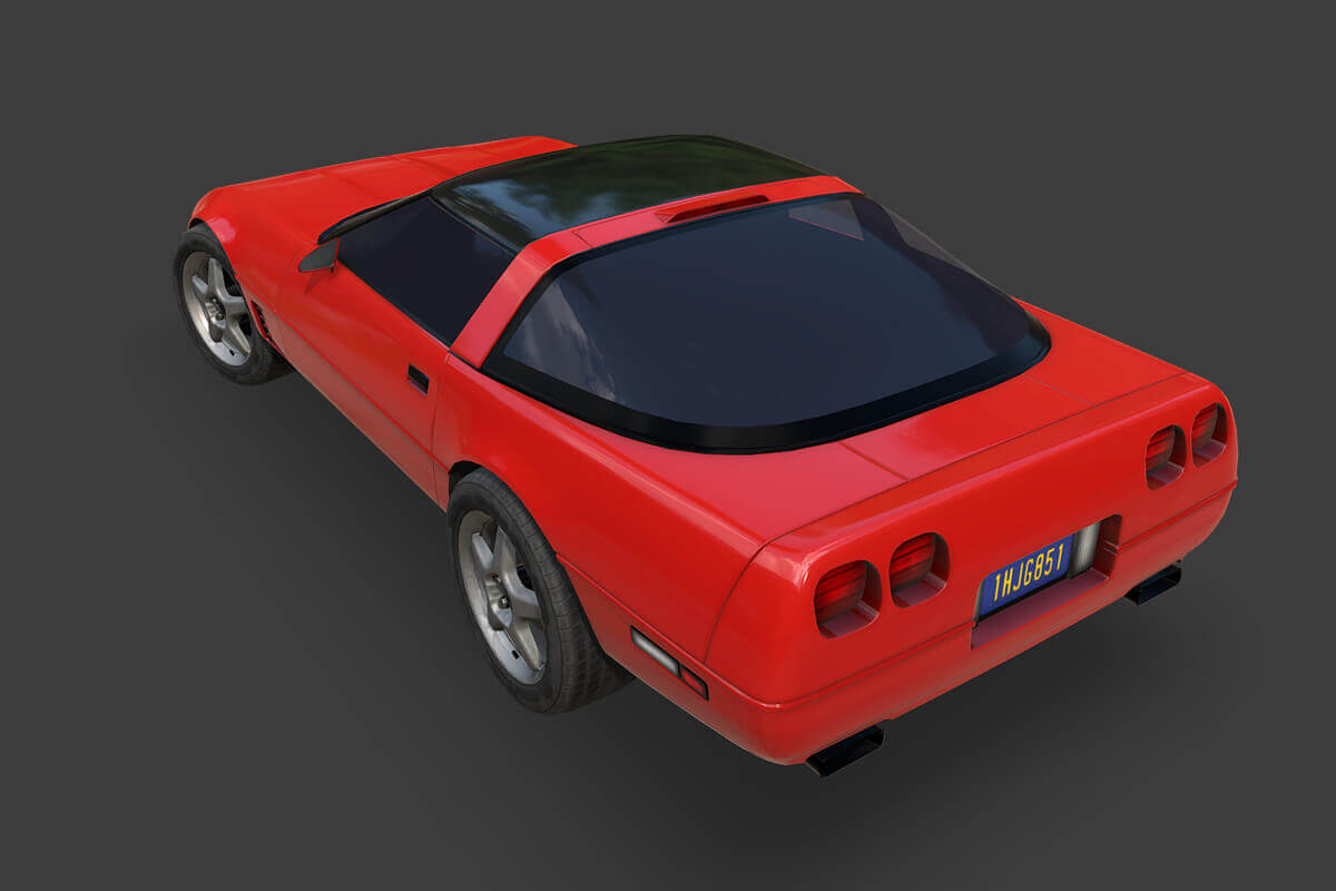 1995 Chevrolet Corvette - 3D Model by Kanistra Studio