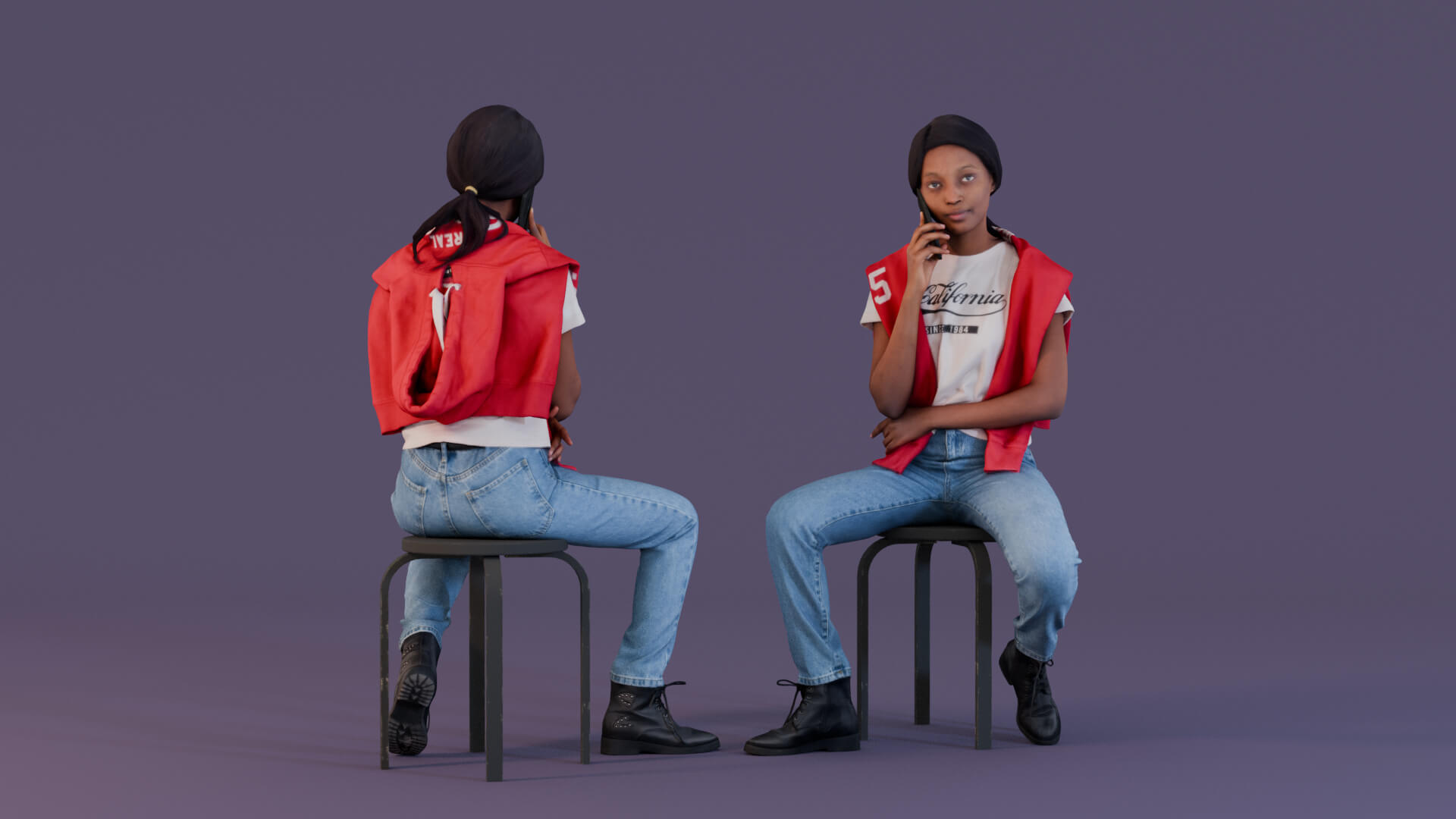 Casual Phone Chat - 3D Model by Kanistra Studio