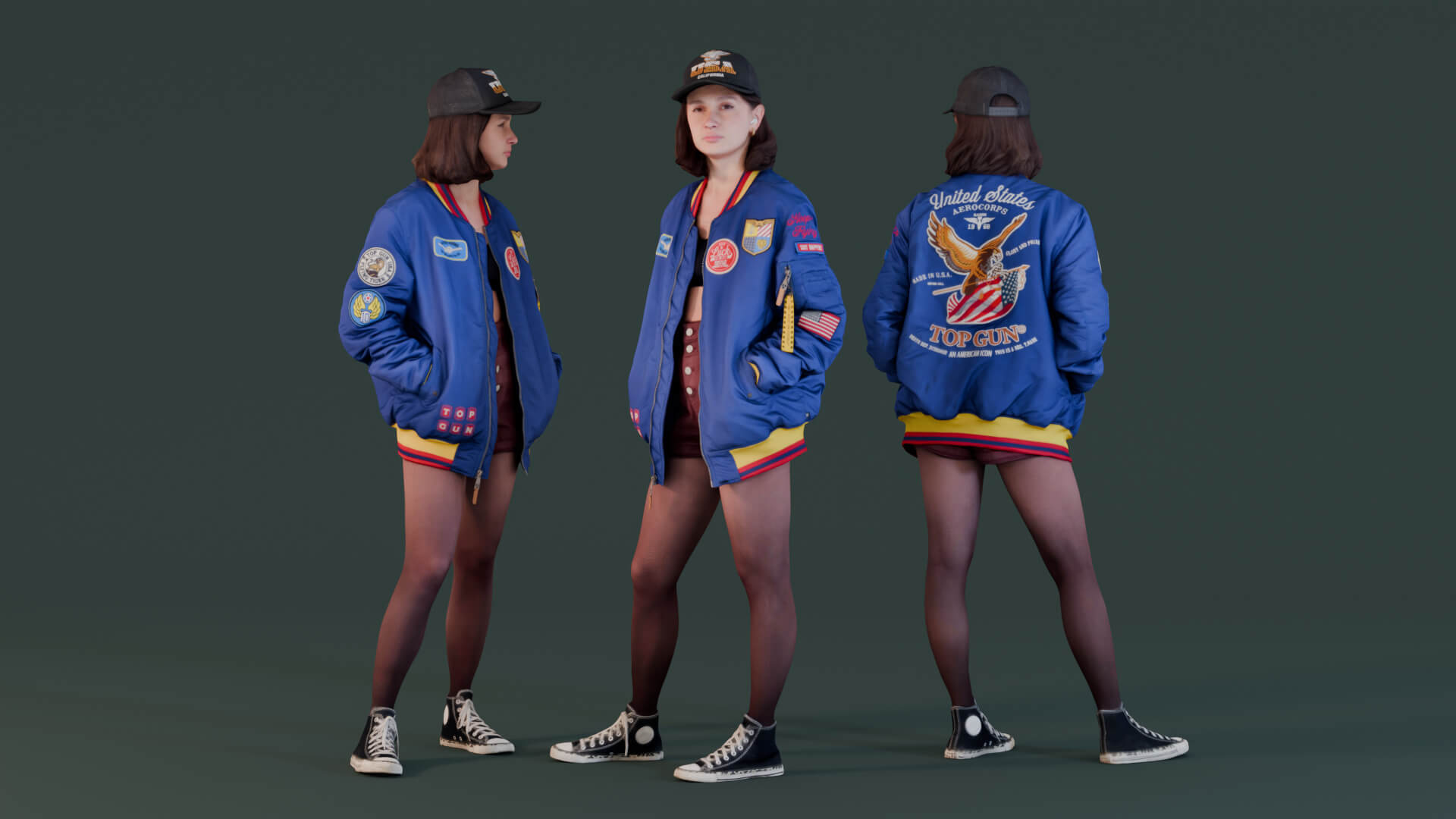 Cheeky Girl Standing - 3D Model by Kanistra Studio