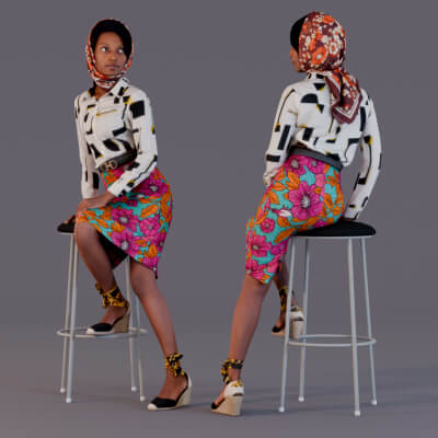 Elegant Woman - 3D Model by Kanistra Studio