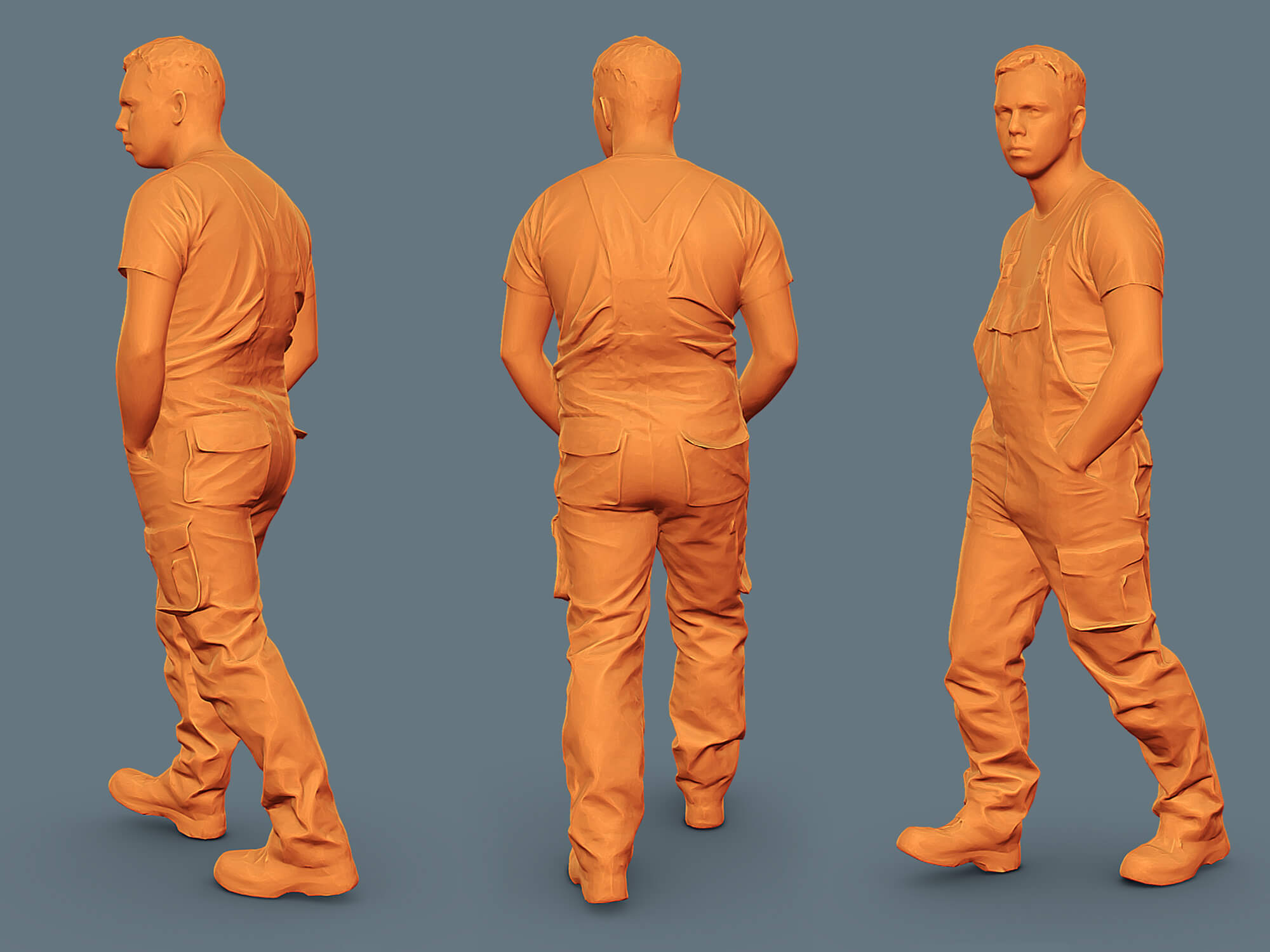 Foreman in Overalls - 3D Model by Kanistra Studio