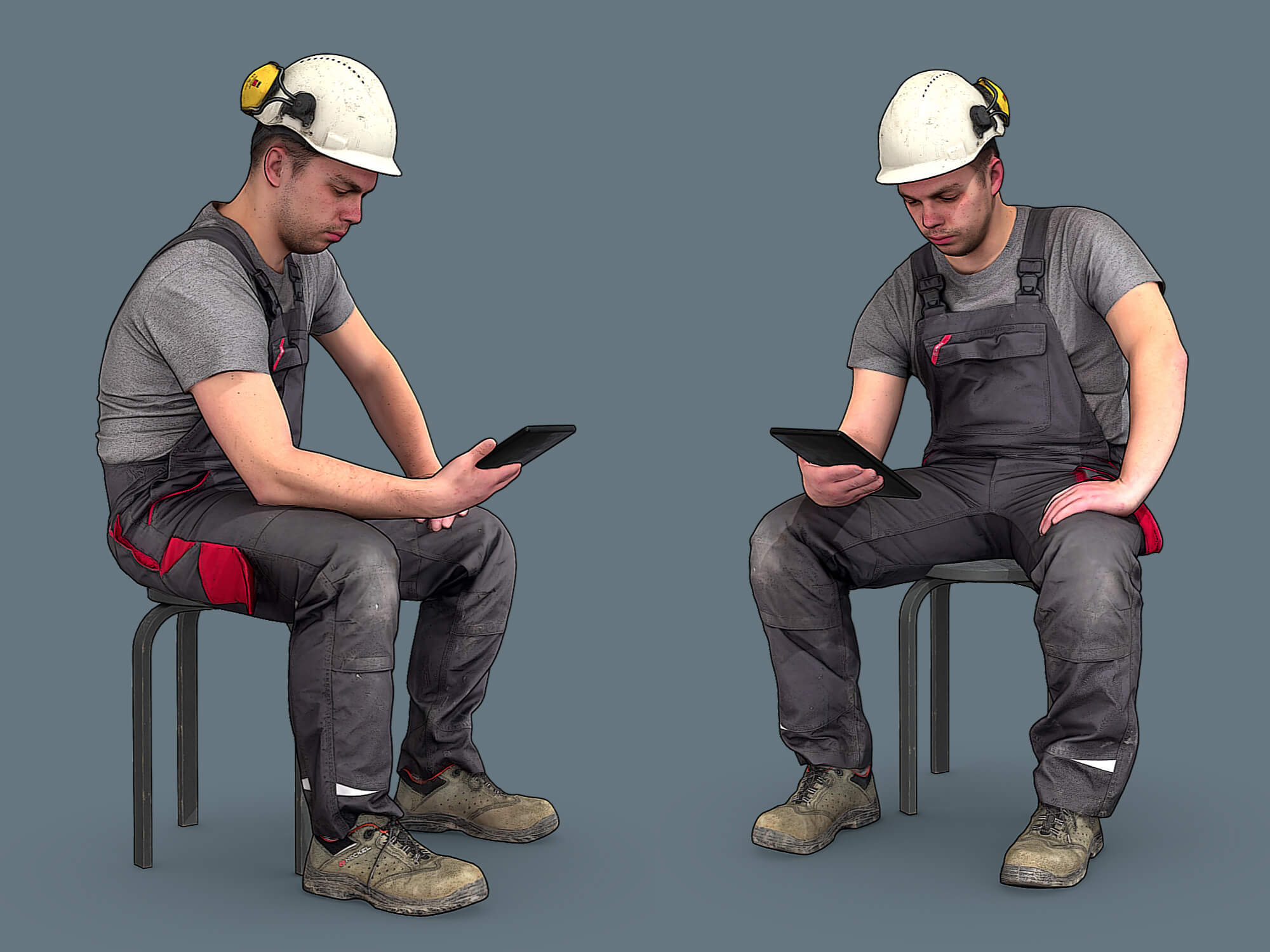 Foreman in Overalls - 3D Model by Kanistra Studio