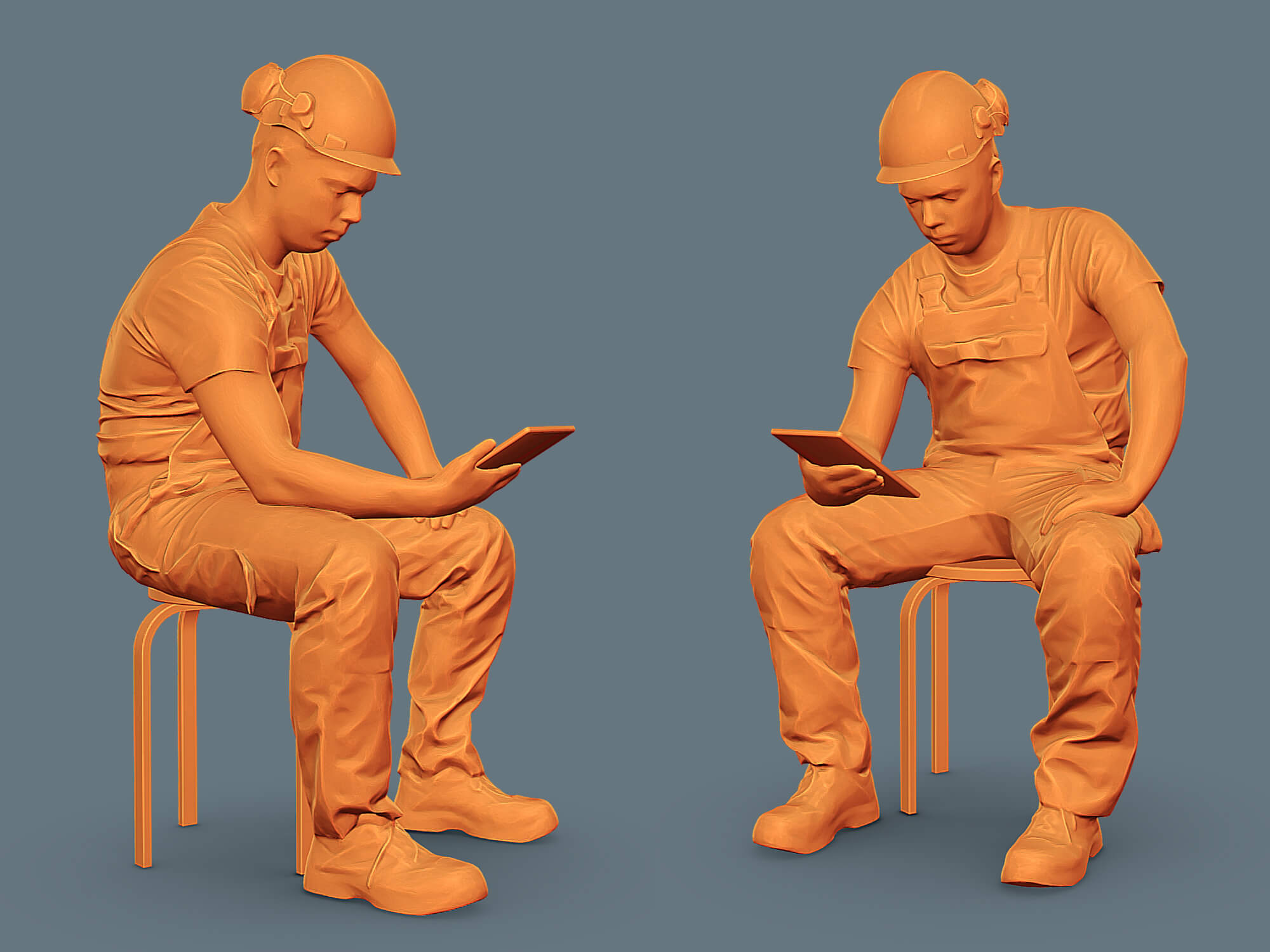 Foreman in Overalls - 3D Model by Kanistra Studio