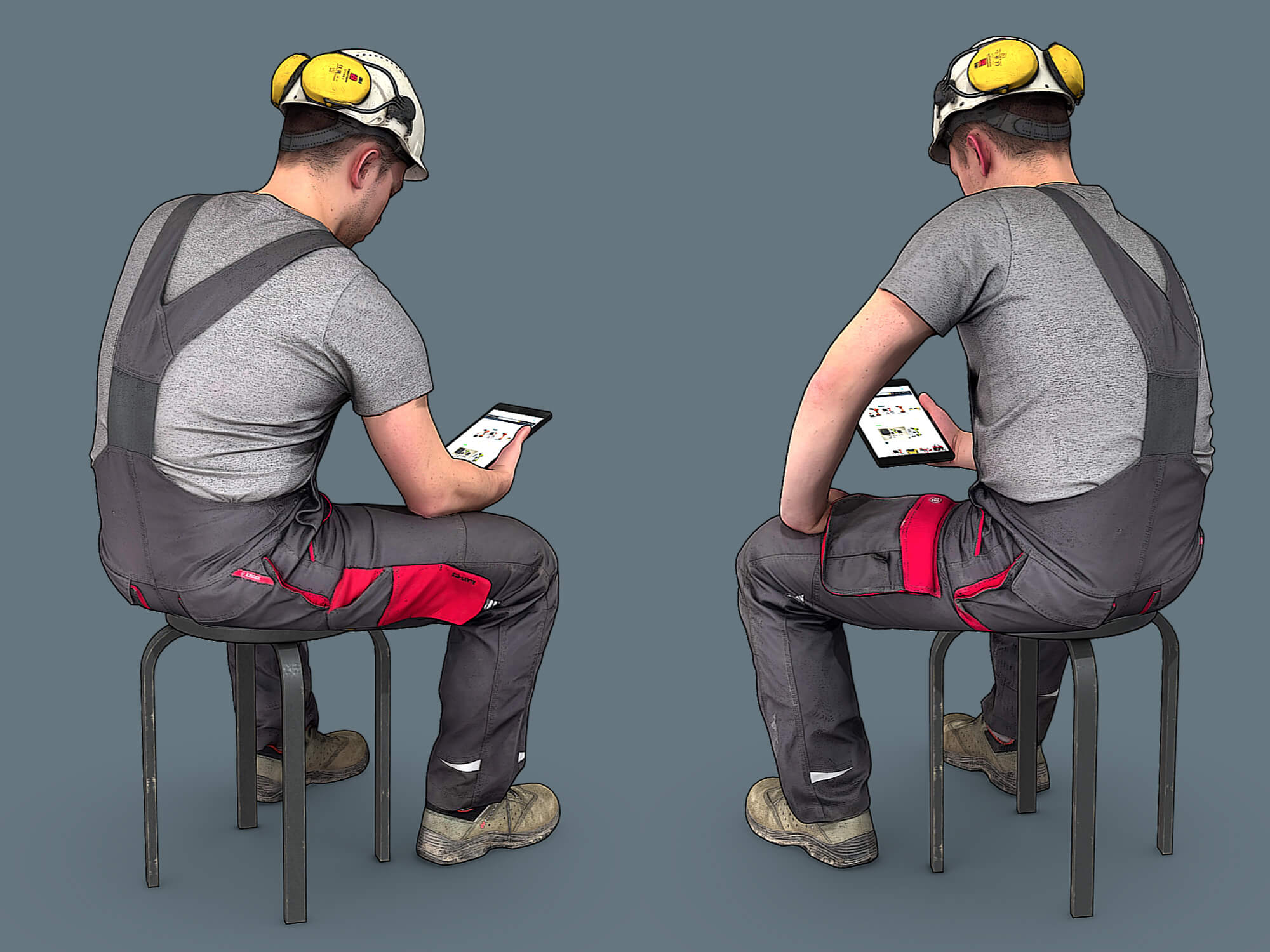 Foreman in Overalls - 3D Model by Kanistra Studio