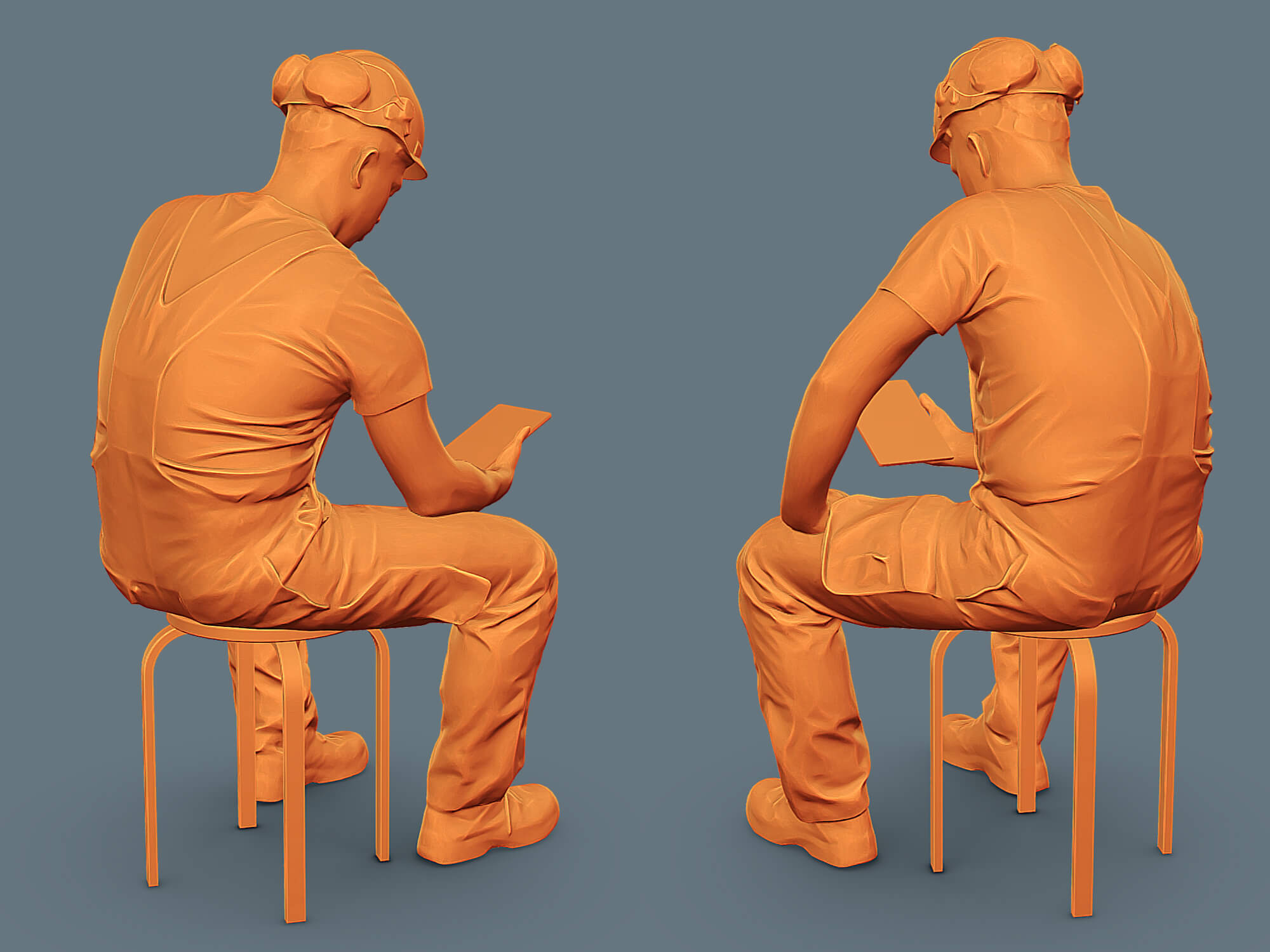Foreman in Overalls - 3D Model by Kanistra Studio