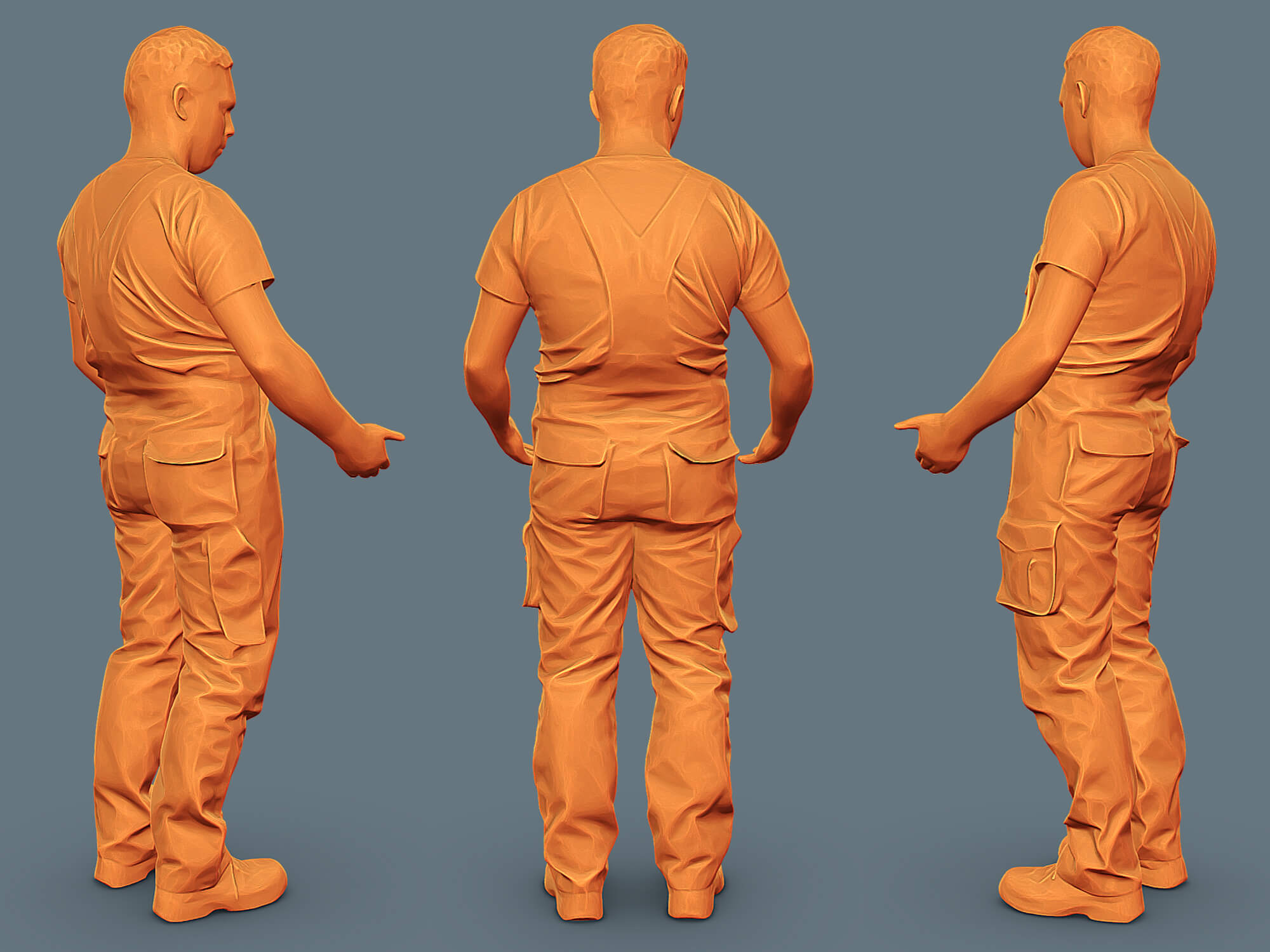 Foreman in Overalls - 3D Model by Kanistra Studio