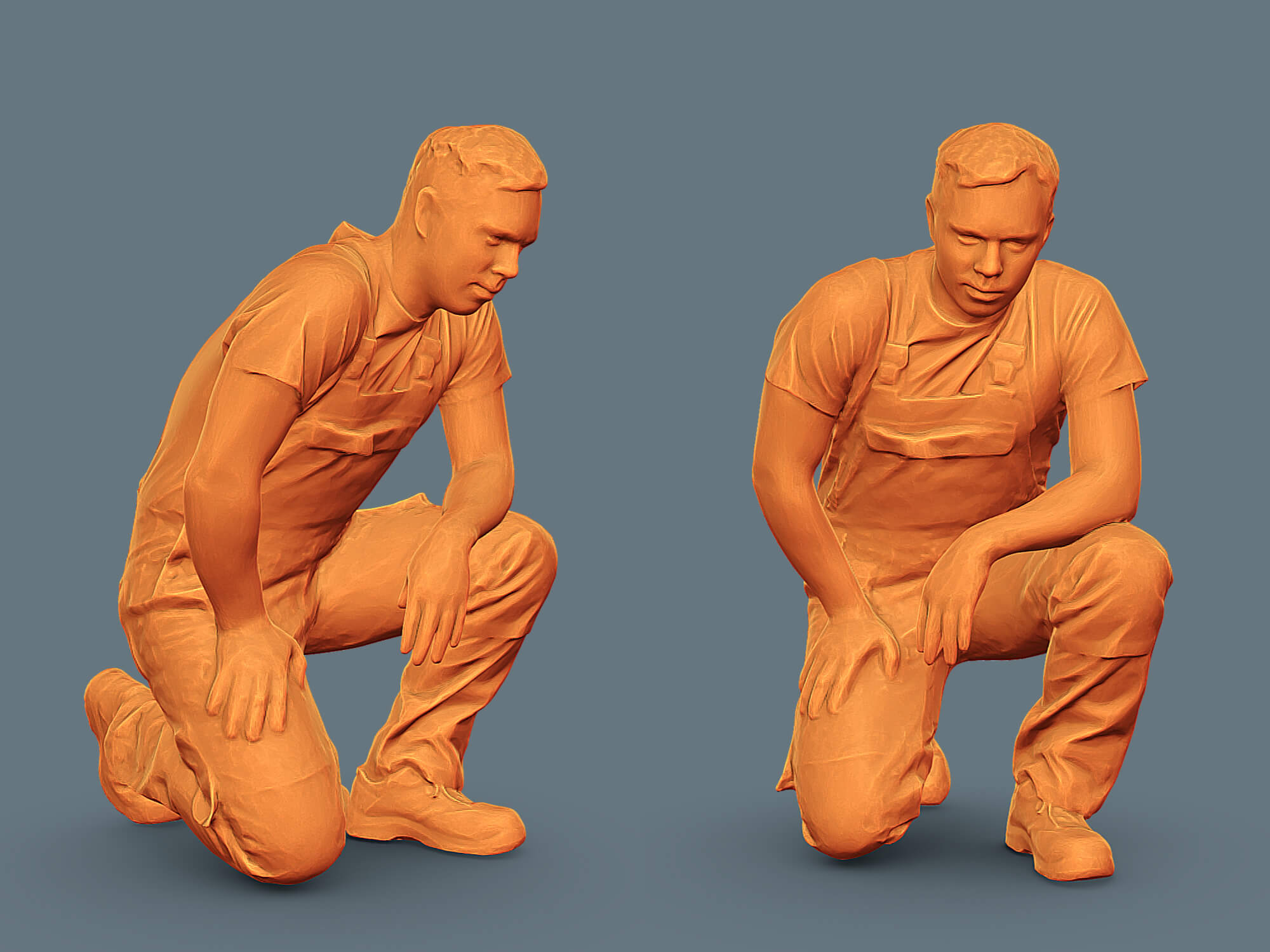 Foreman in Overalls - 3D Model by Kanistra Studio