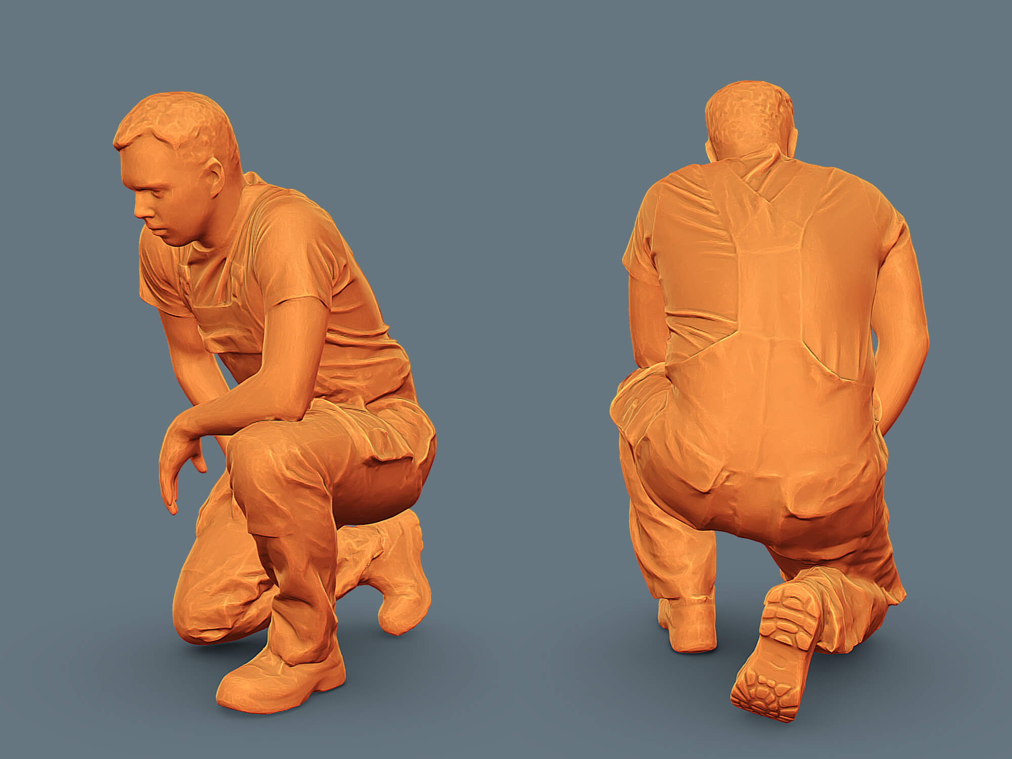 Foreman in Overalls - 3D Model by Kanistra Studio