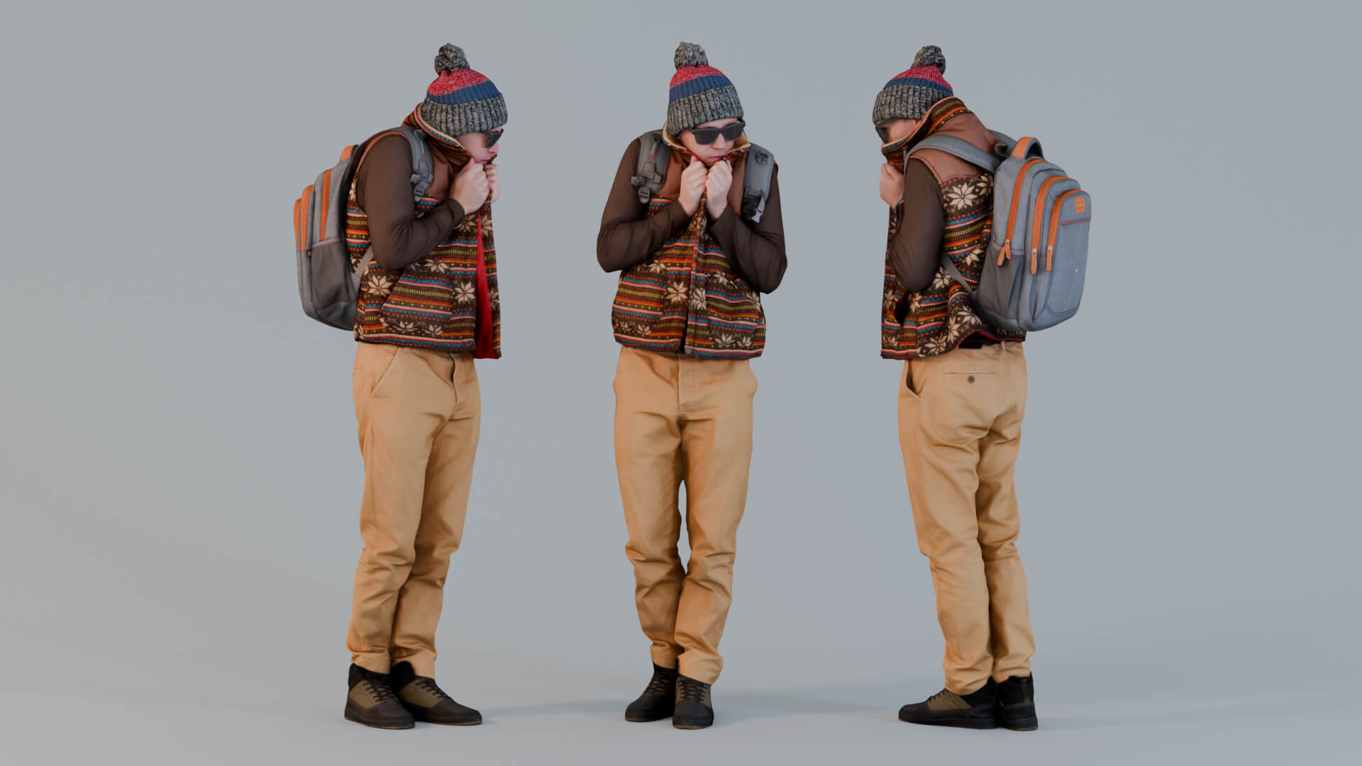 Frozen Guy Standing - 3D Model by Kanistra Studio