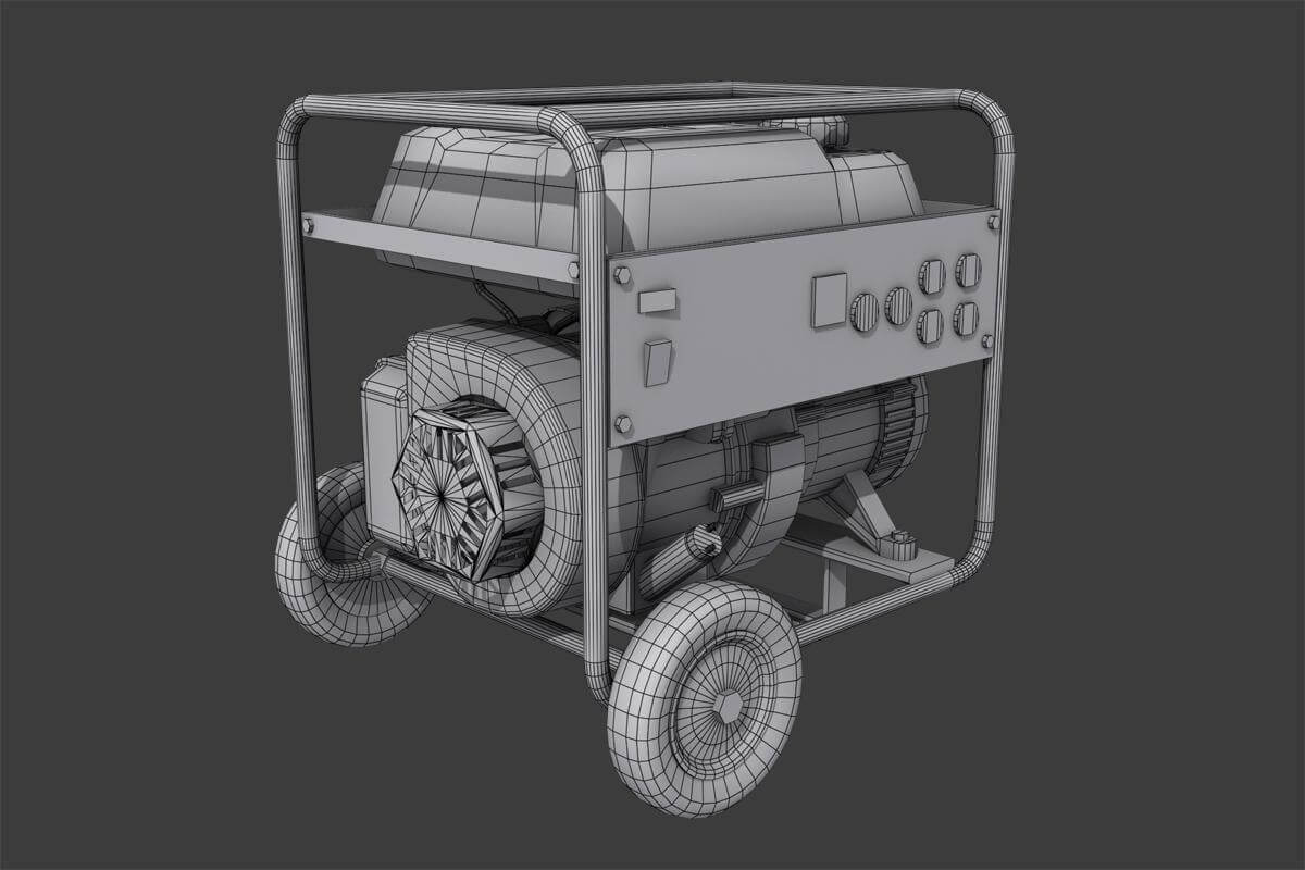 Portable Generator - 3D Model by Kanistra Studio