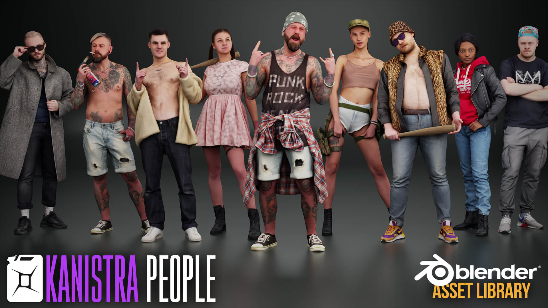 Kanistra People Asset Library - 3D Model by Kanistra Studio
